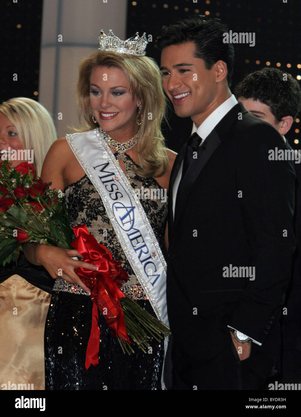 Mario Lopez and Miss Oklahoma, Lauren Nelson (Crowned Miss America ...