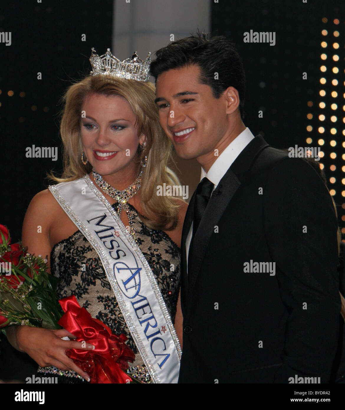 Mario Lopez and Miss Oklahoma, Lauren Nelson (Crowned Miss America ...