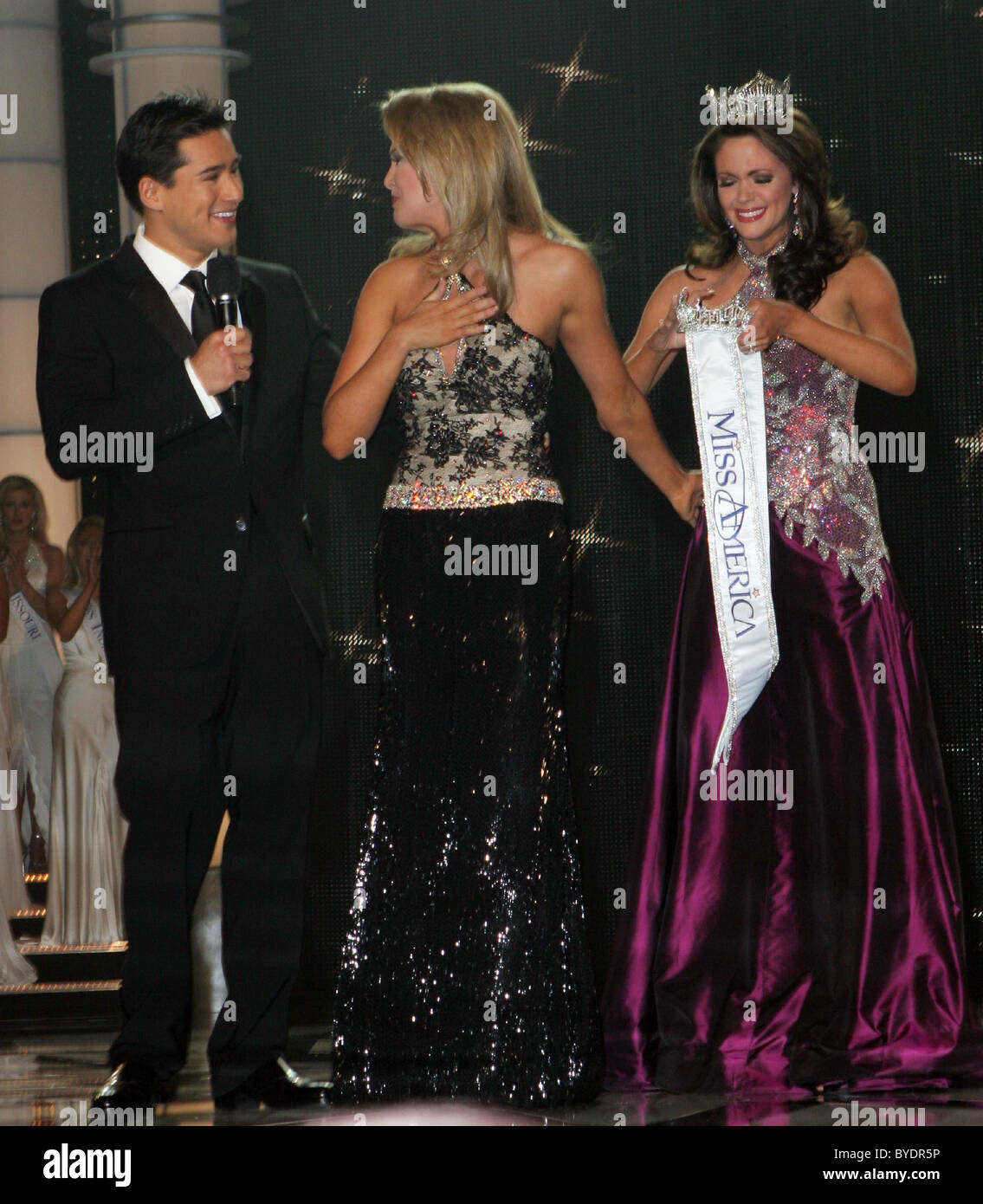 Mario Lopez and Miss Oklahoma, Lauren Nelson (Crowned Miss America ...