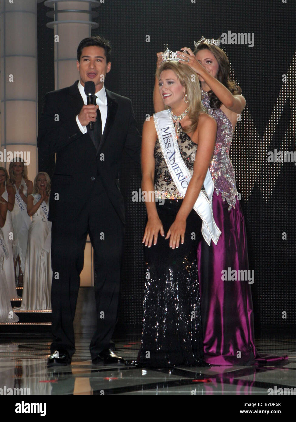 Mario Lopez and Miss Oklahoma, Lauren Nelson (Crowned Miss America ...