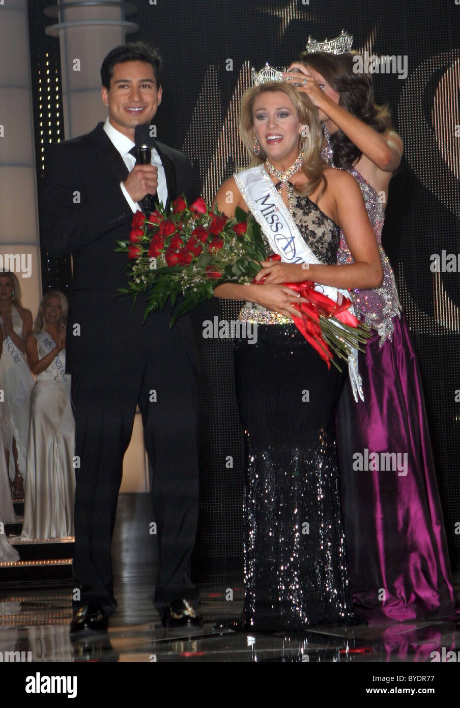Mario Lopez and Miss Oklahoma, Lauren Nelson (Crowned Miss America ...