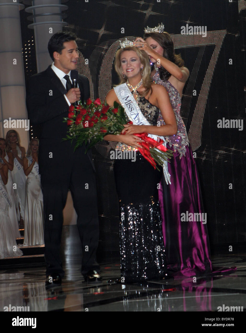 Mario Lopez and Miss Oklahoma, Lauren Nelson (Crowned Miss America ...