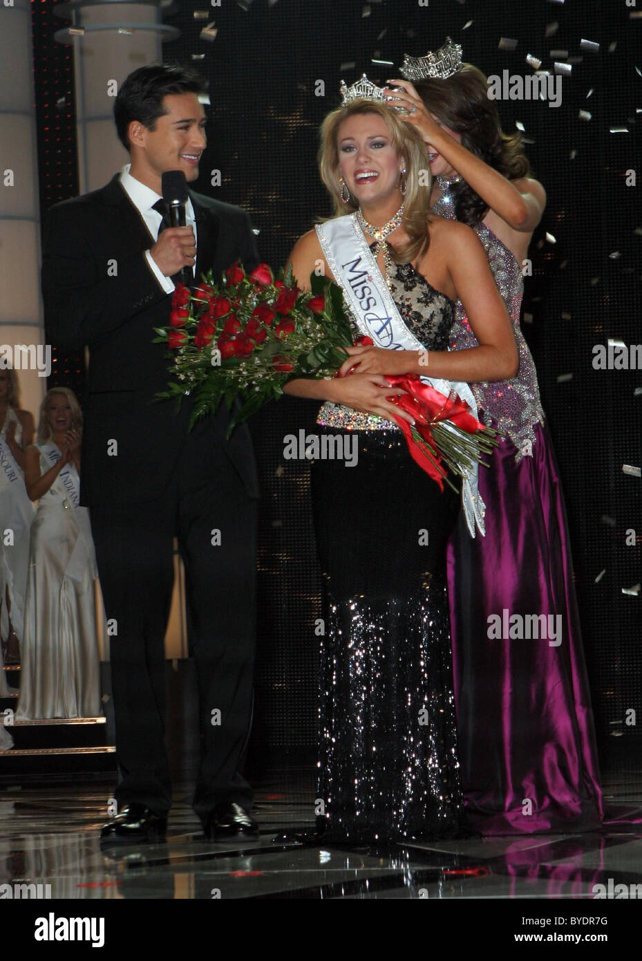 Mario Lopez and Miss Oklahoma, Lauren Nelson (Crowned Miss America ...