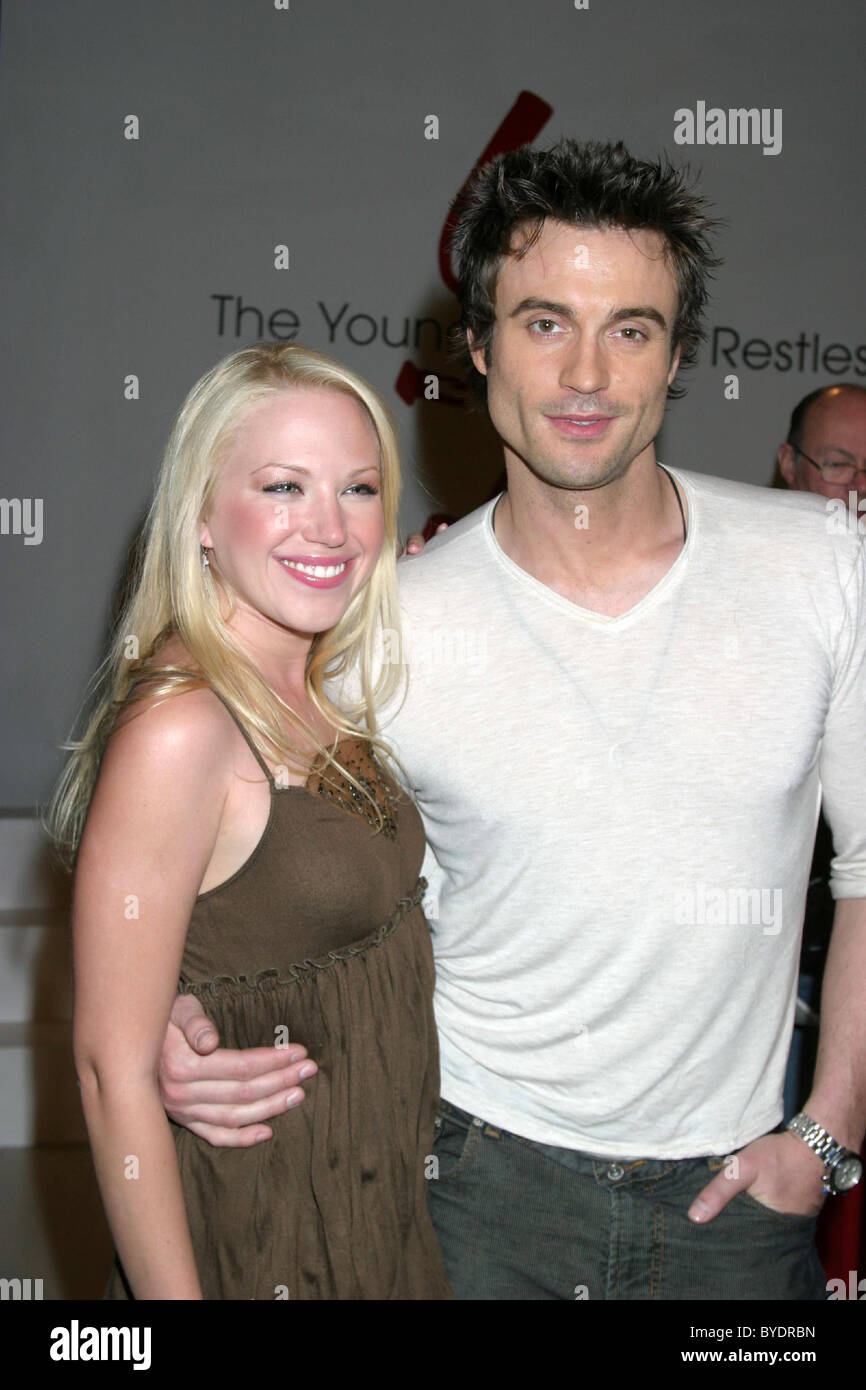 Adrienne Frantz and Daniel Goddard 'Young and the Restless' celebrate ...
