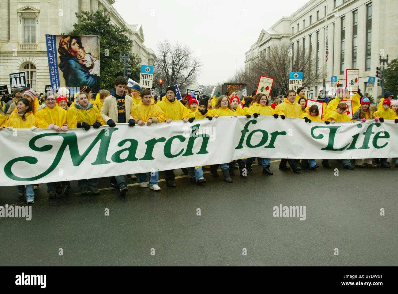 Pro Life activists take part in the 34th March For Life, on Capital ...