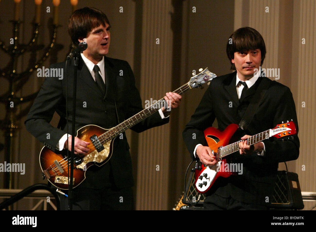 The Beatles tribute band Beatlemania, again. Beatle re-enactors ...