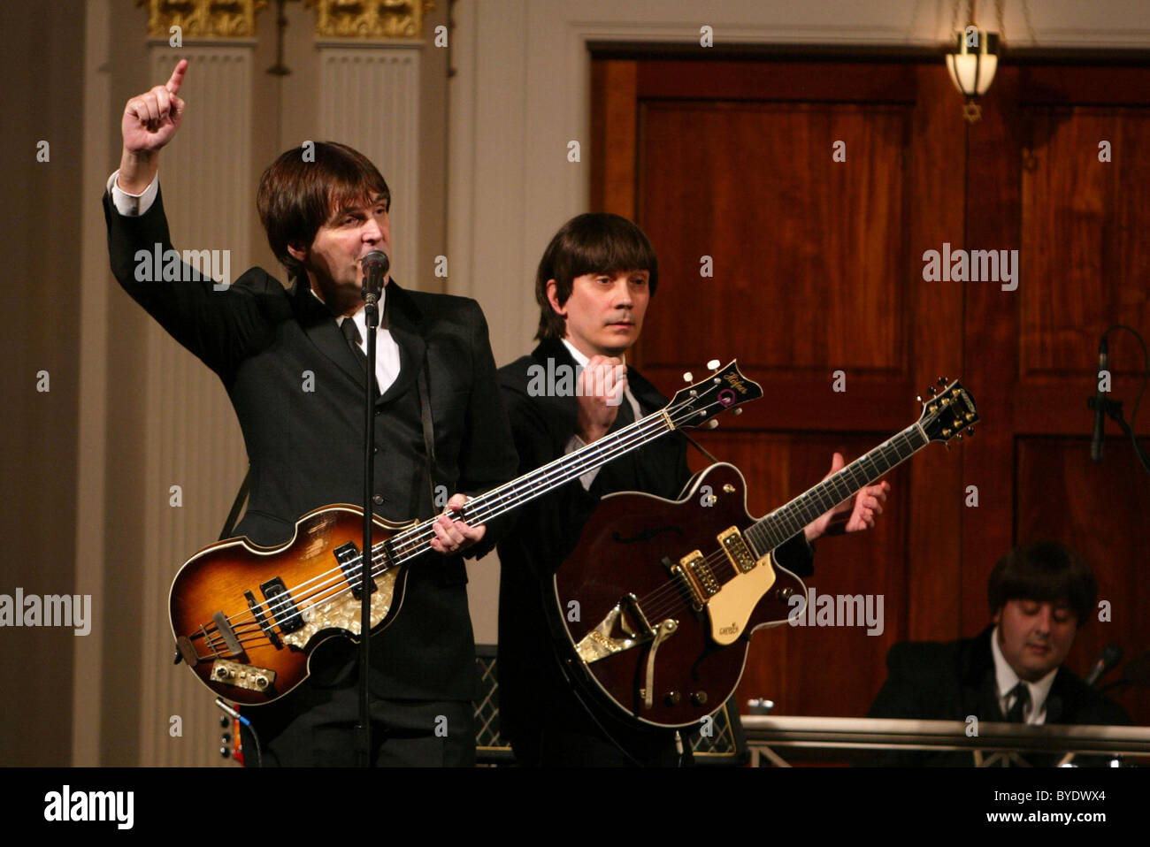 The Beatles tribute band Beatlemania, again. Beatle re-enactors ...