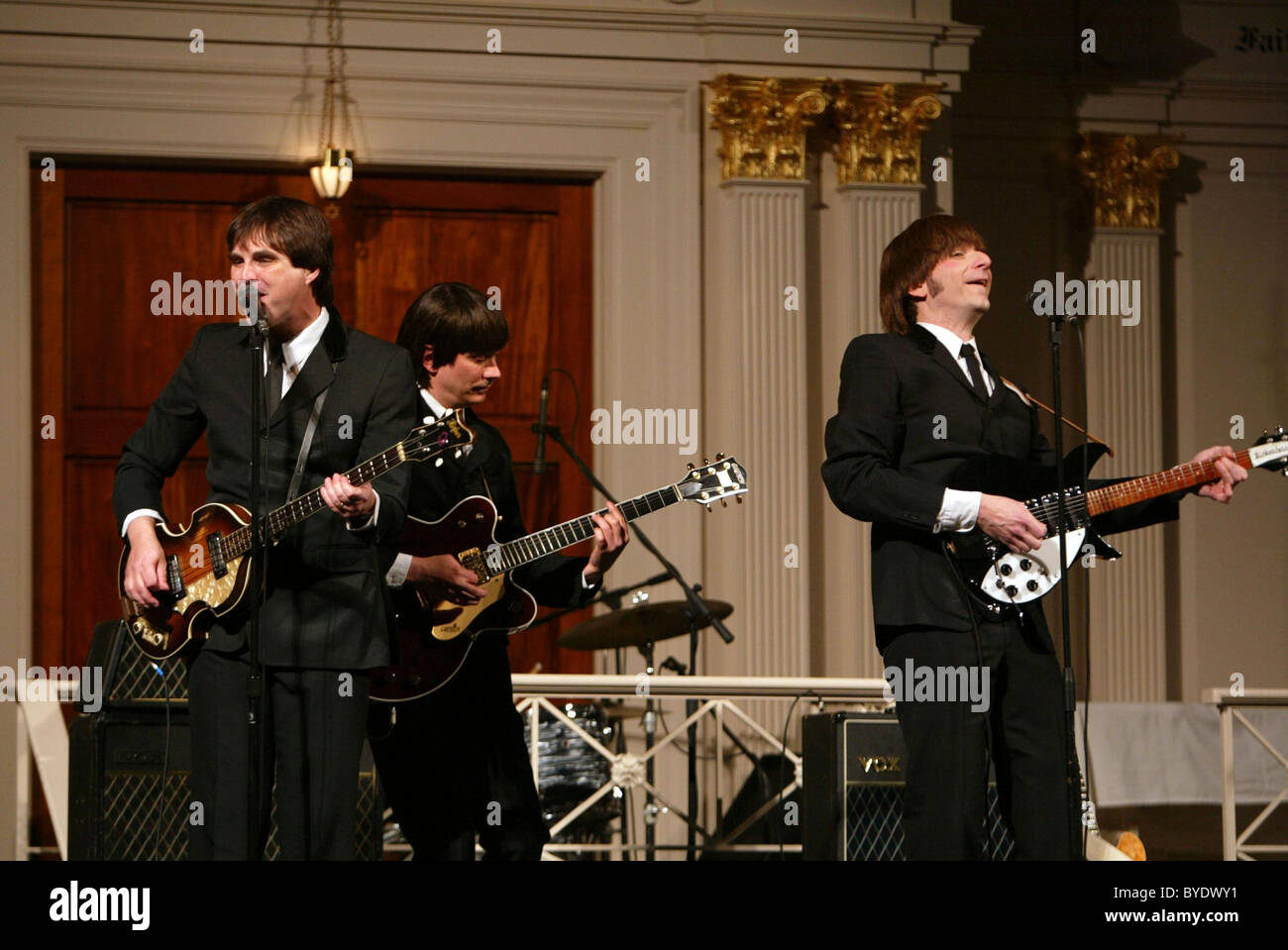 The Beatles tribute band Beatlemania, again. Beatle re-enactors ...