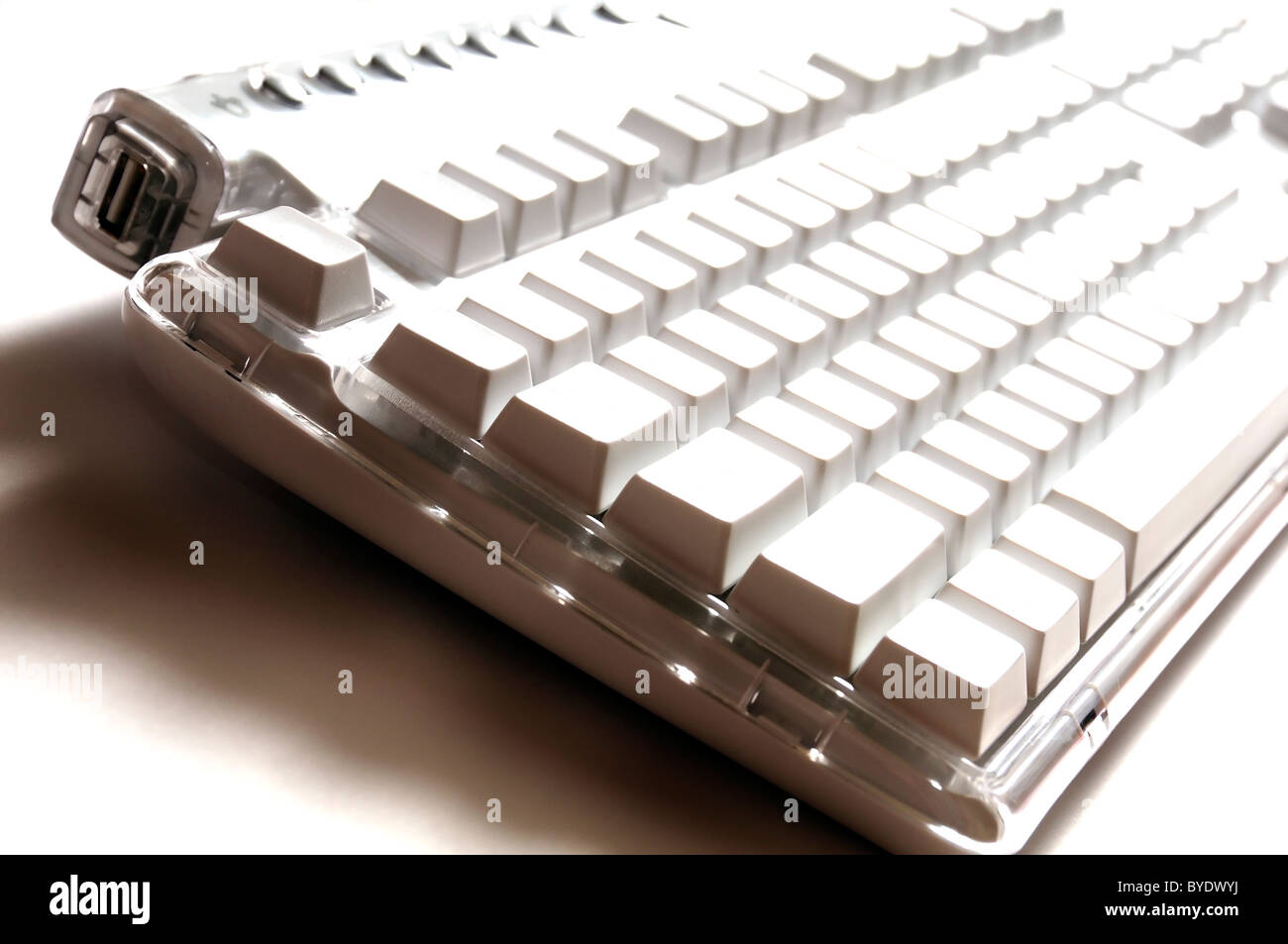 computer keyboard white Stock Photo - Alamy