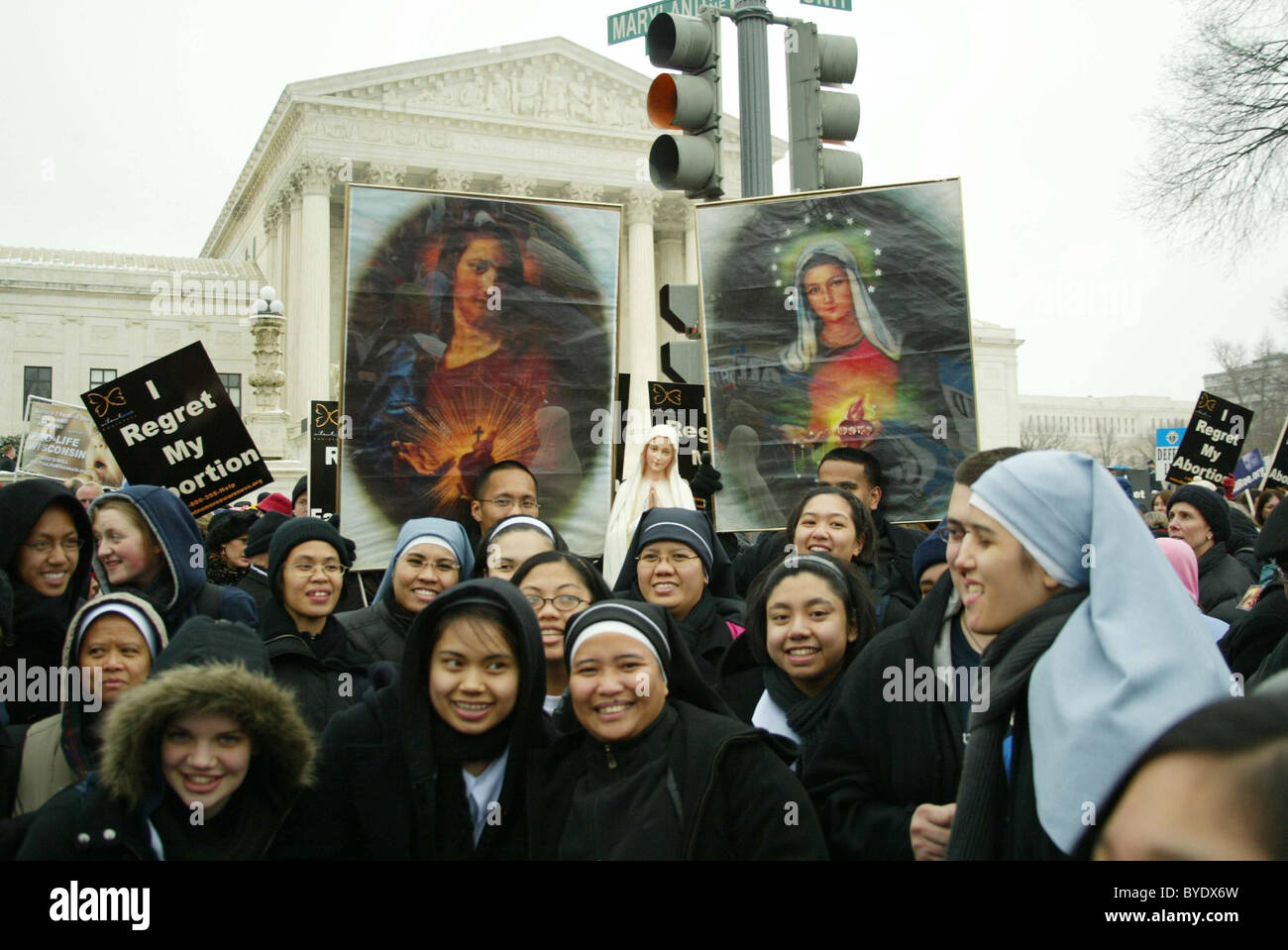 Pro Life activists take part in the 34th March For Life, on Capital ...