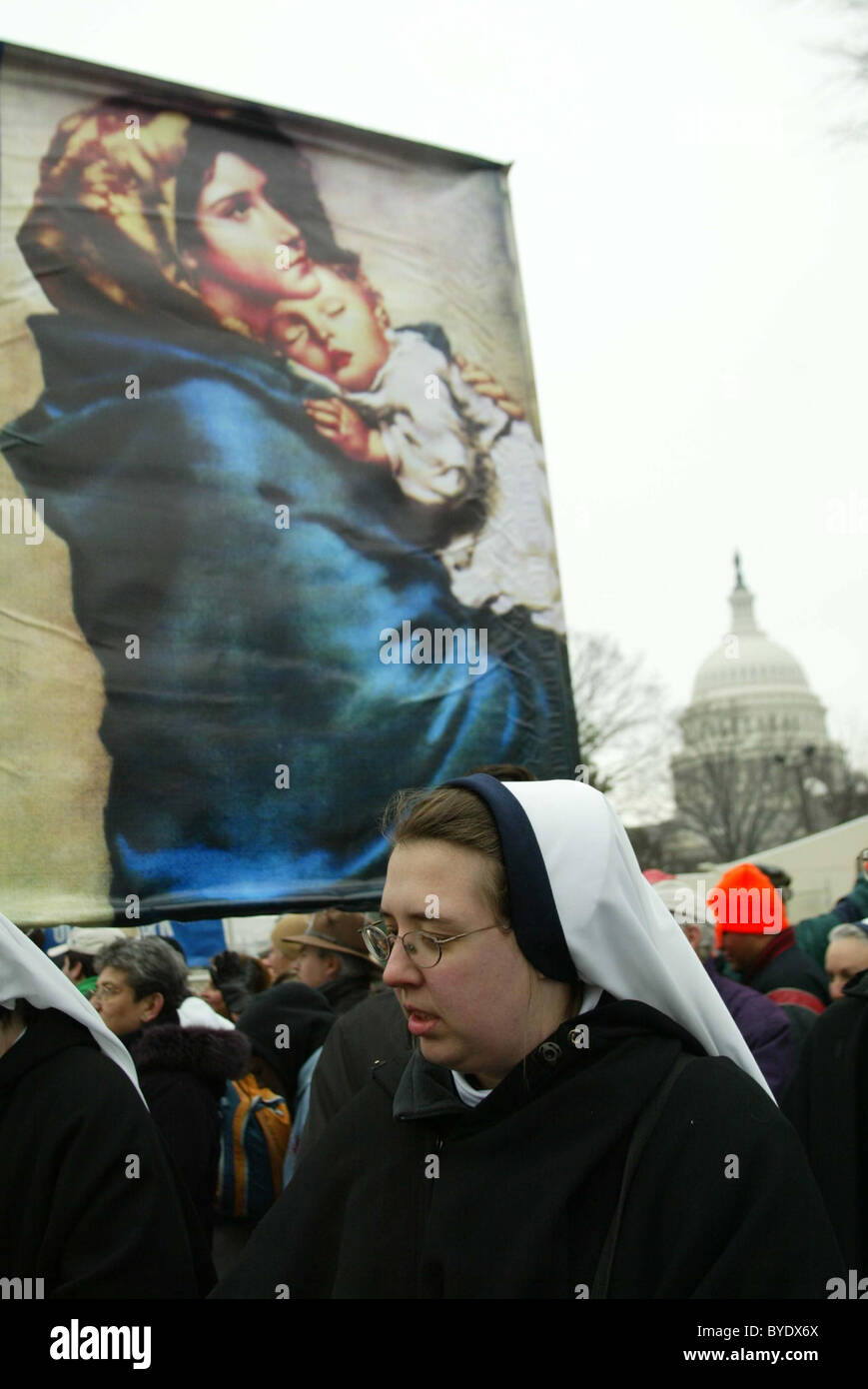 Pro Life activists take part in the 34th March For Life, on Capital ...