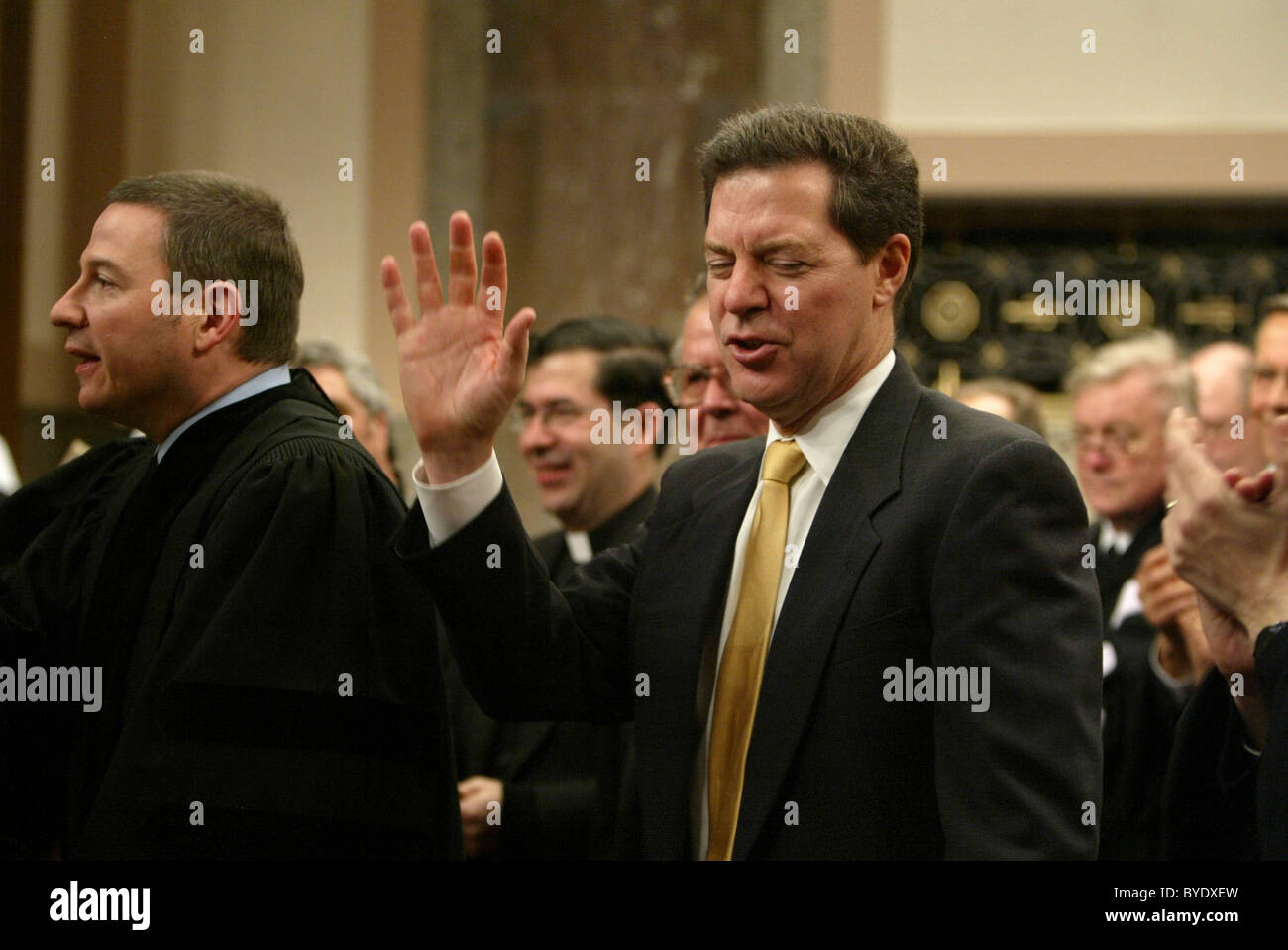 Senator Sam Brownback speaks at the 13th Annual National Memorial For ...