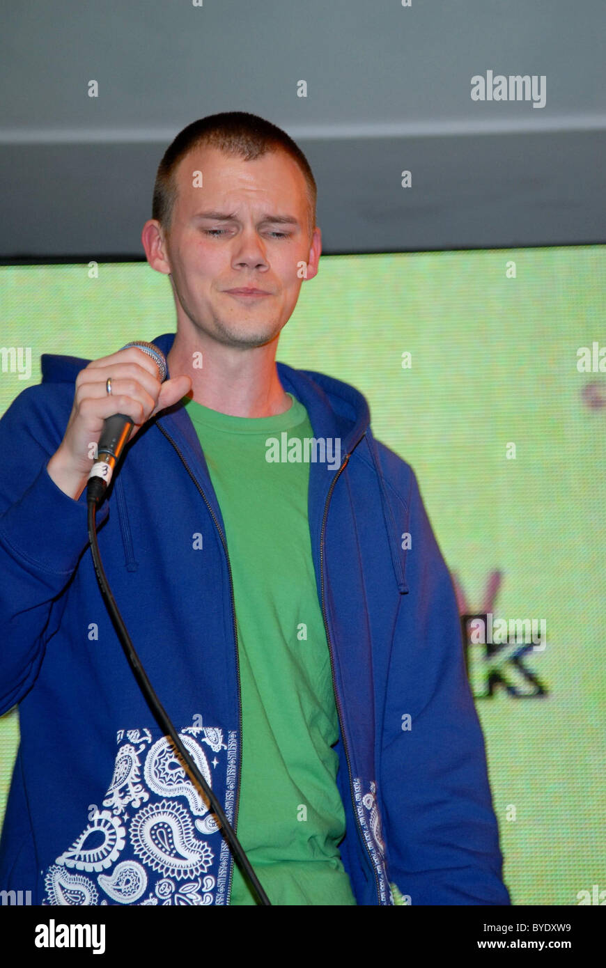 Jack Allsopp aka 'Just Jack' performing live at HMV, Oxford Street ...