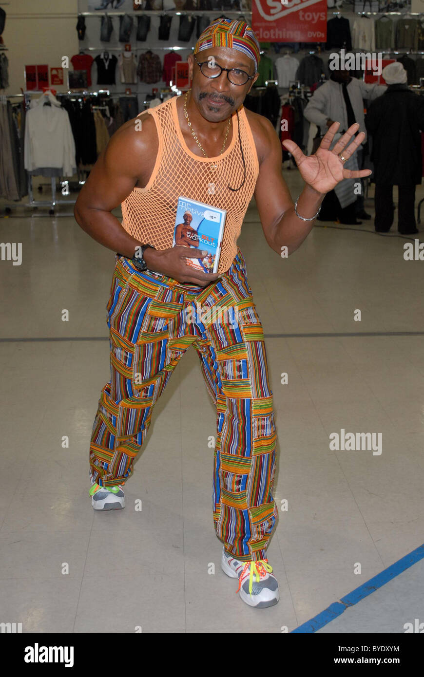 Derrick Errol Evans aka Mr Motivator promotes his new DVD 'Mr Motivator ...