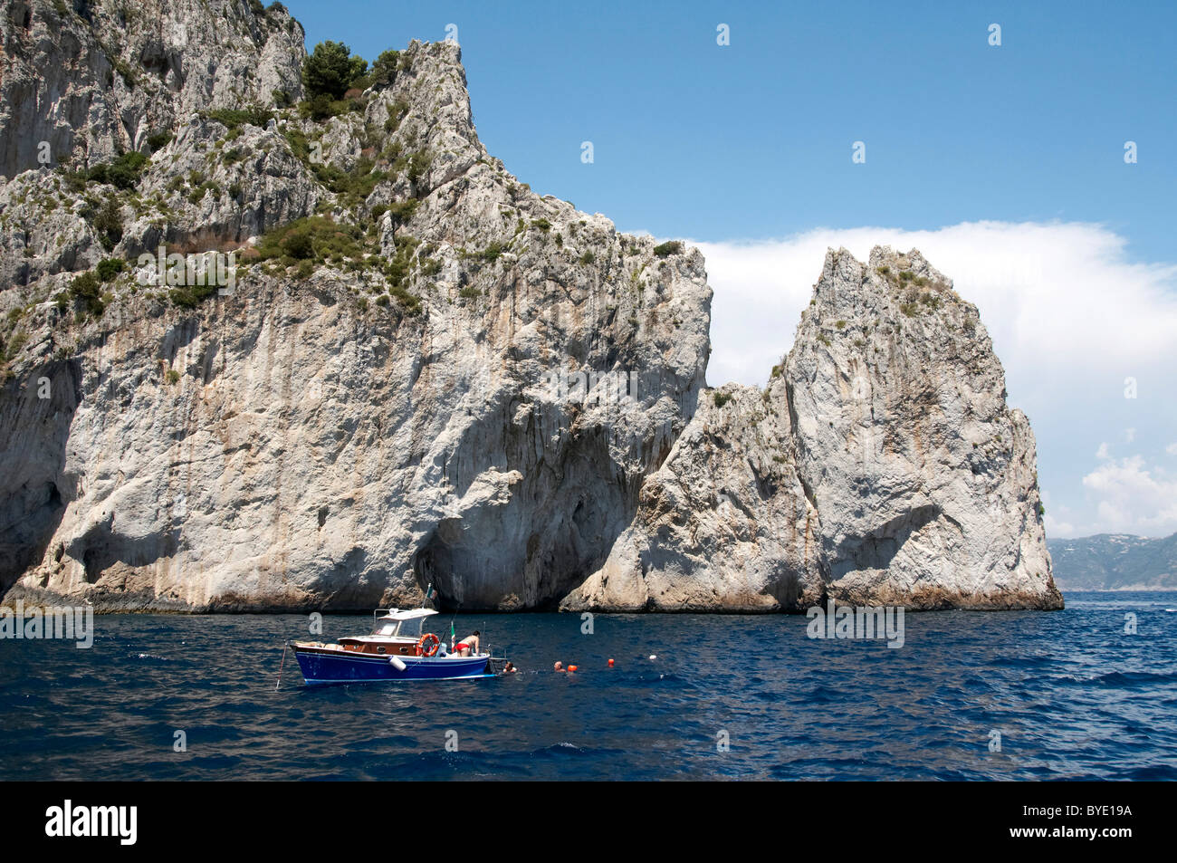 Capri by boat hi-res stock photography and images - Alamy