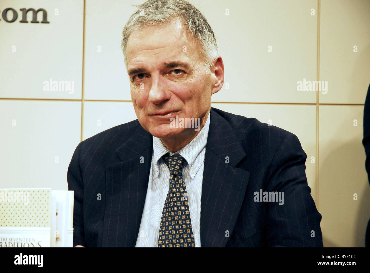 Ralph Nader signs copies of his book 'The Seventeen Traditions' at ...