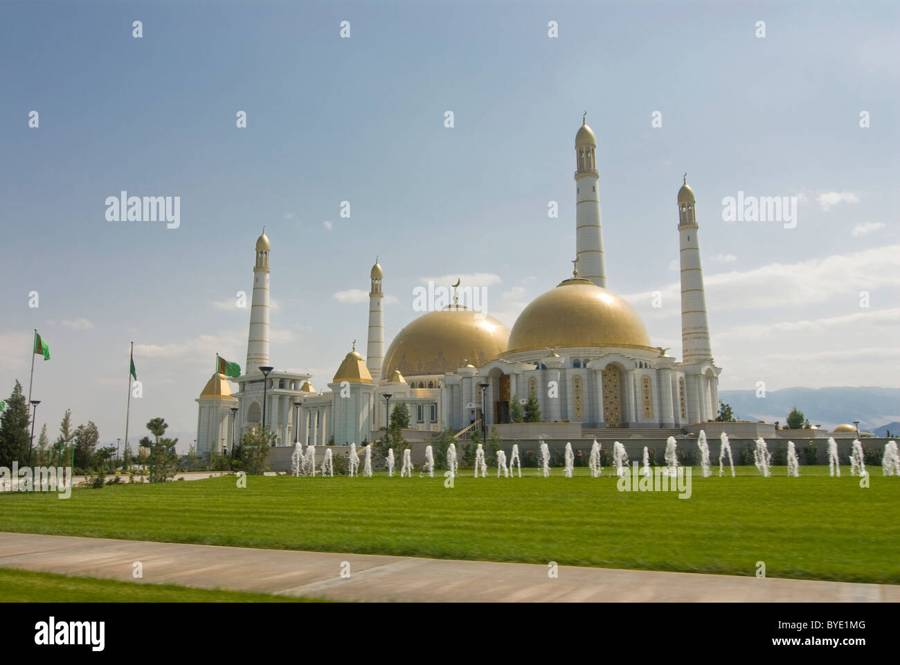 Turkmenbashi Ruhi Mosque, Turkmenistan, Central Asia Stock Photo - Alamy