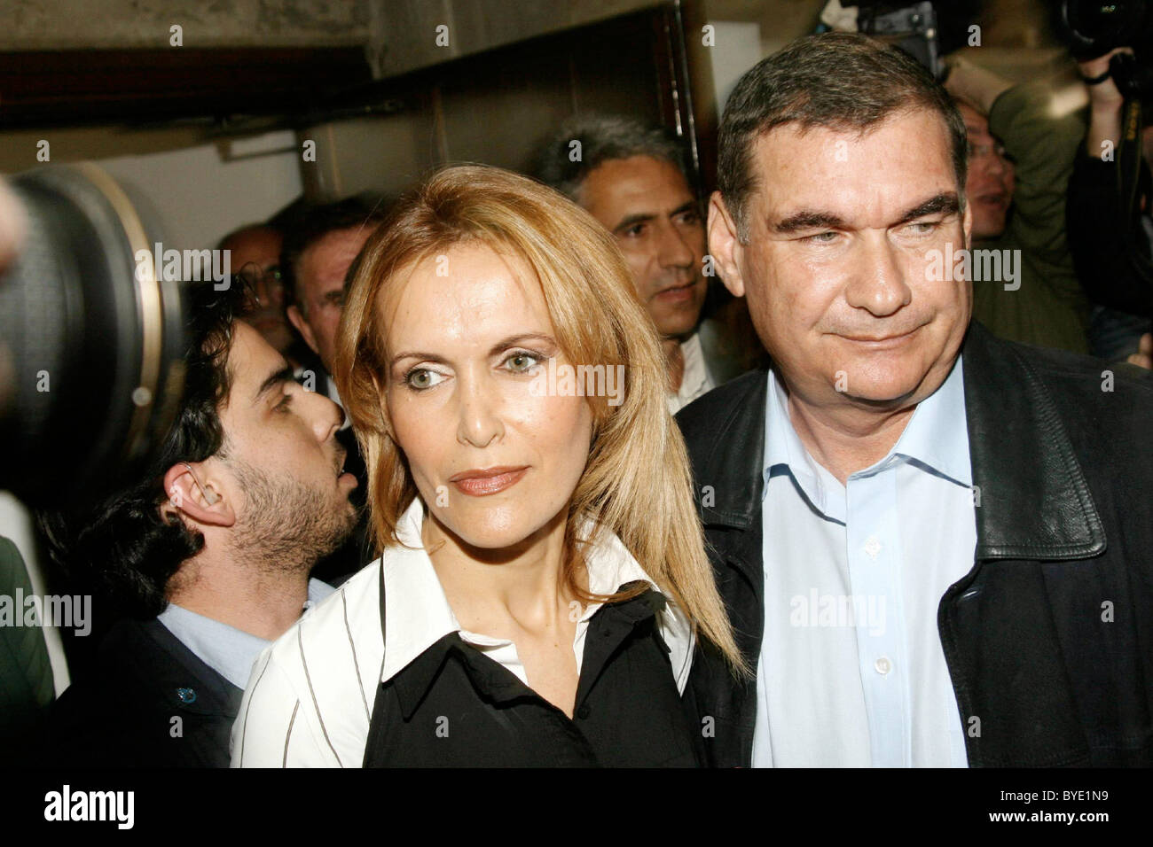 Former Justice Minister Haim Ramon leaves court with his girlfriend ...