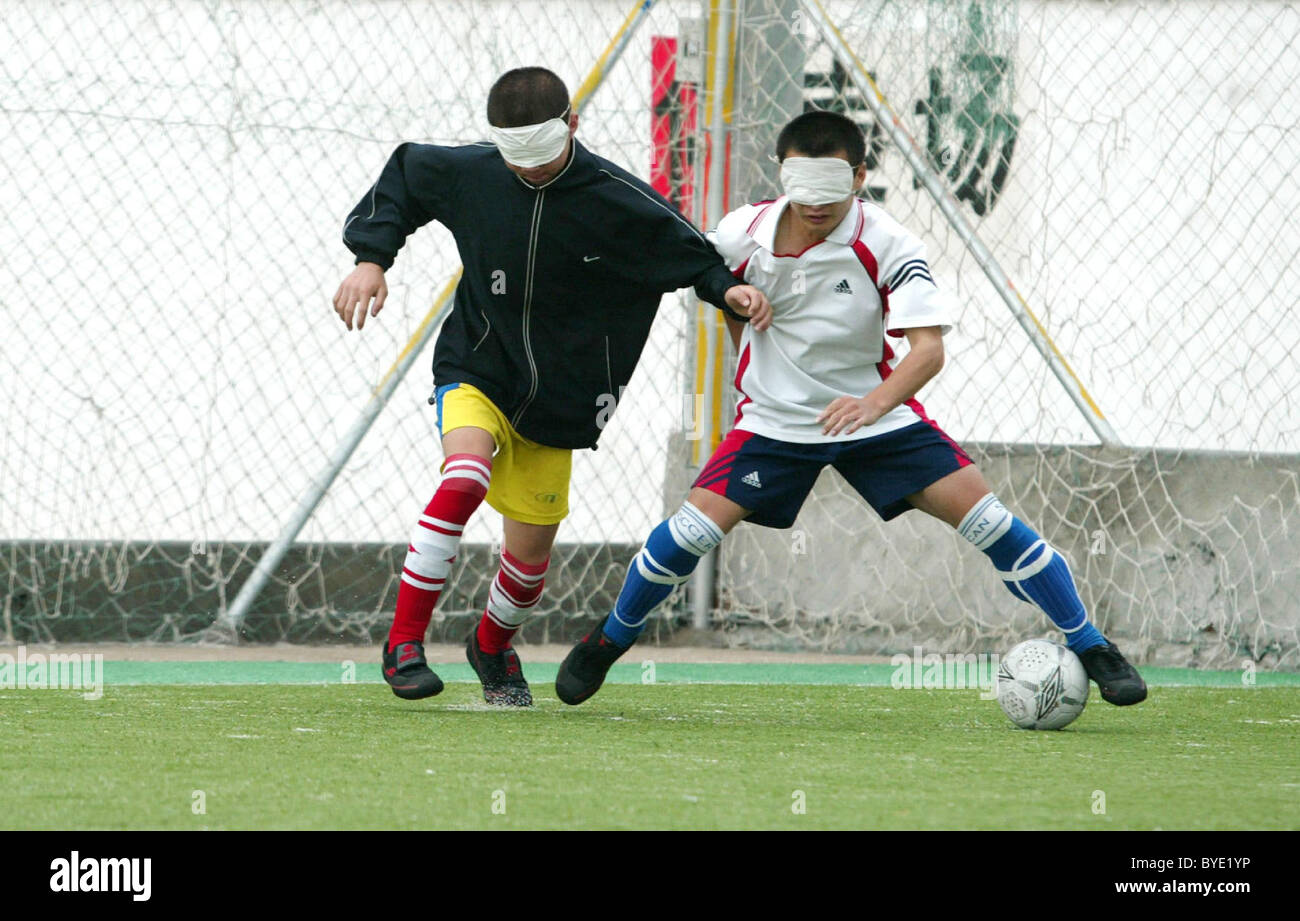 BLIND FOOTBALL This football team is made up of blind boys who play ...
