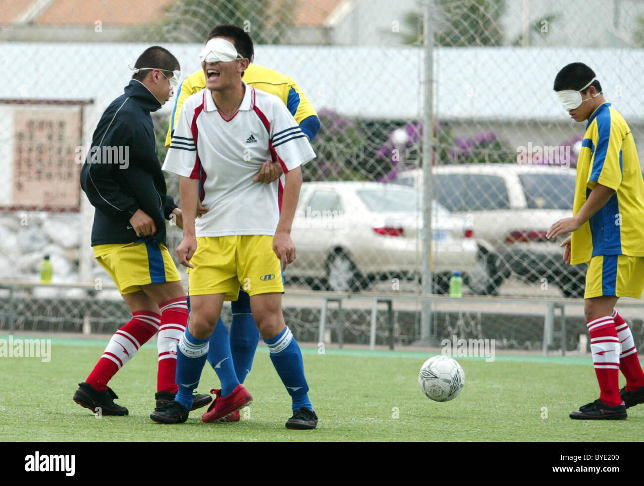 BLIND FOOTBALL This football team is made up of blind boys who play ...