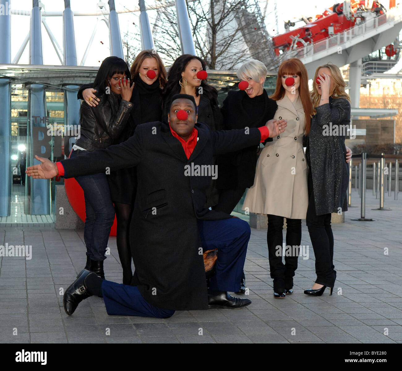 Girls Aloud, Sugababes and Lenny Henry Comic Relief - photocall held at ...