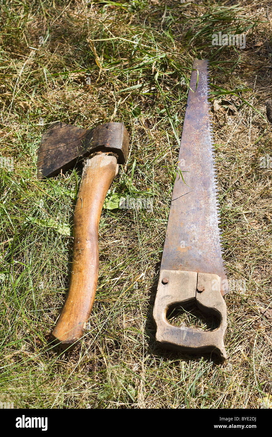 Cleaver and saw hi-res stock photography and images - Alamy