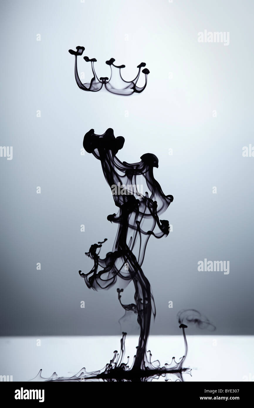 Ink dissolving in water Stock Photo - Alamy