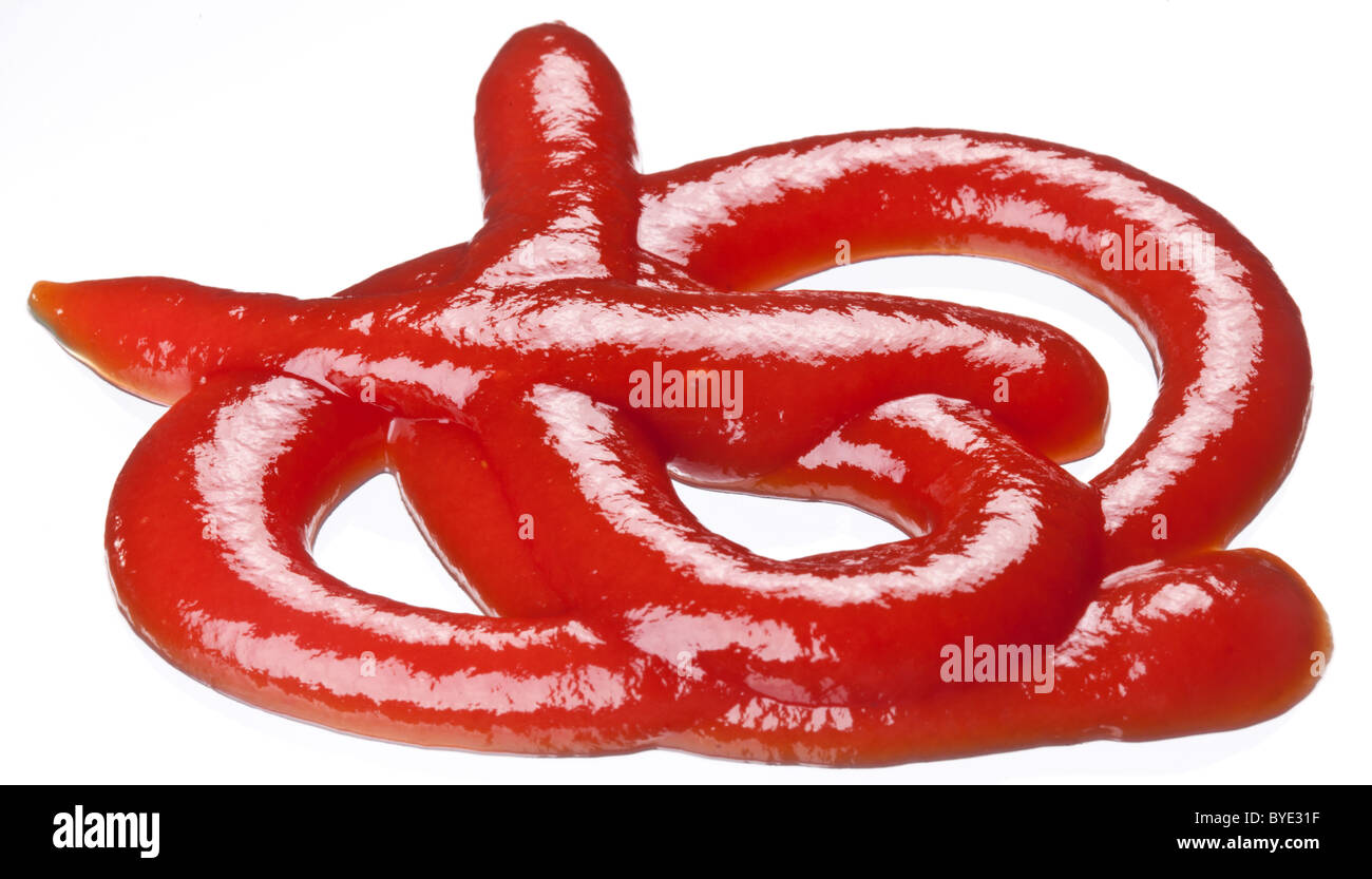 Portion of ketchup isolated on a white background Stock Photo - Alamy