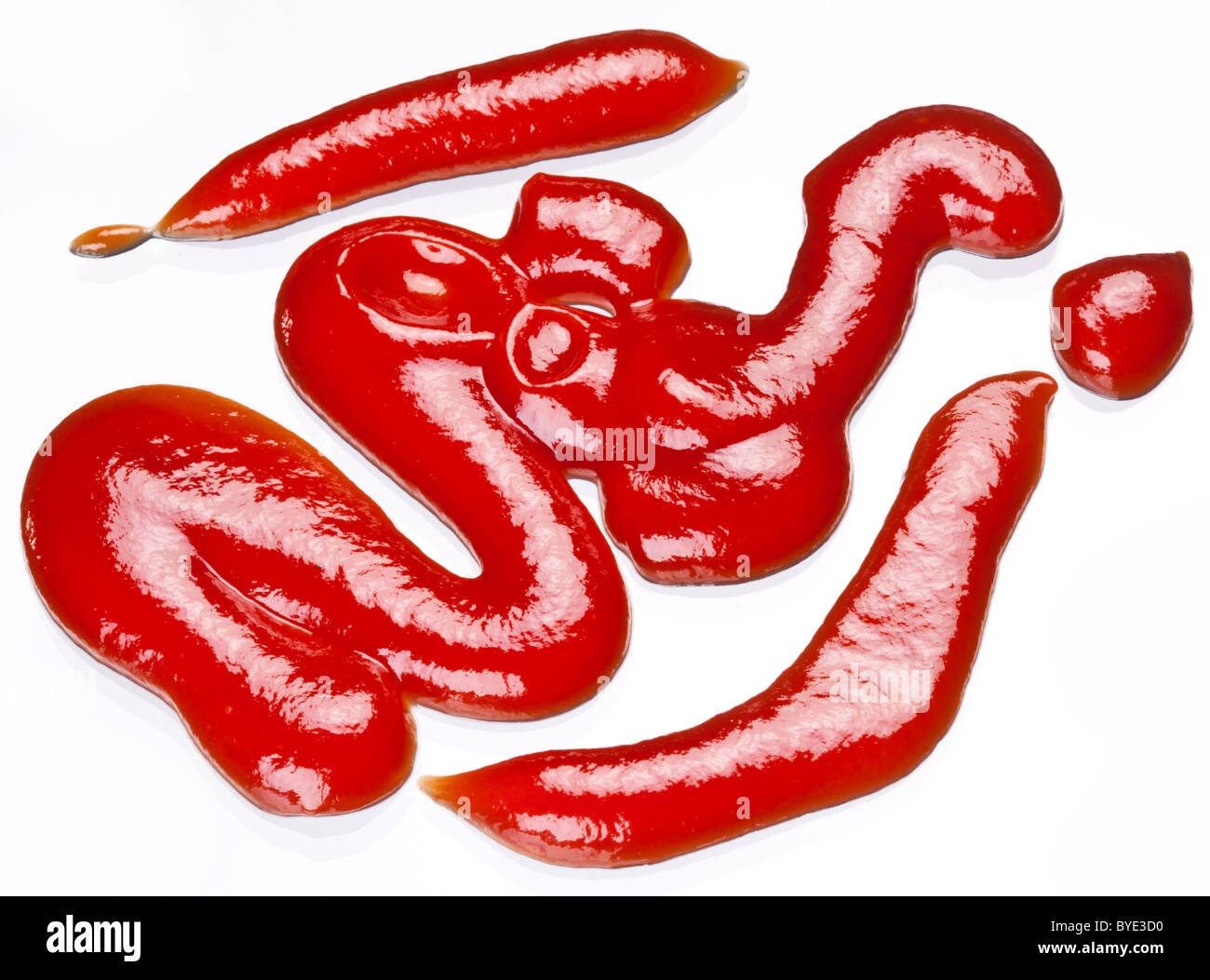 Portion of ketchup isolated on a white background Stock Photo - Alamy
