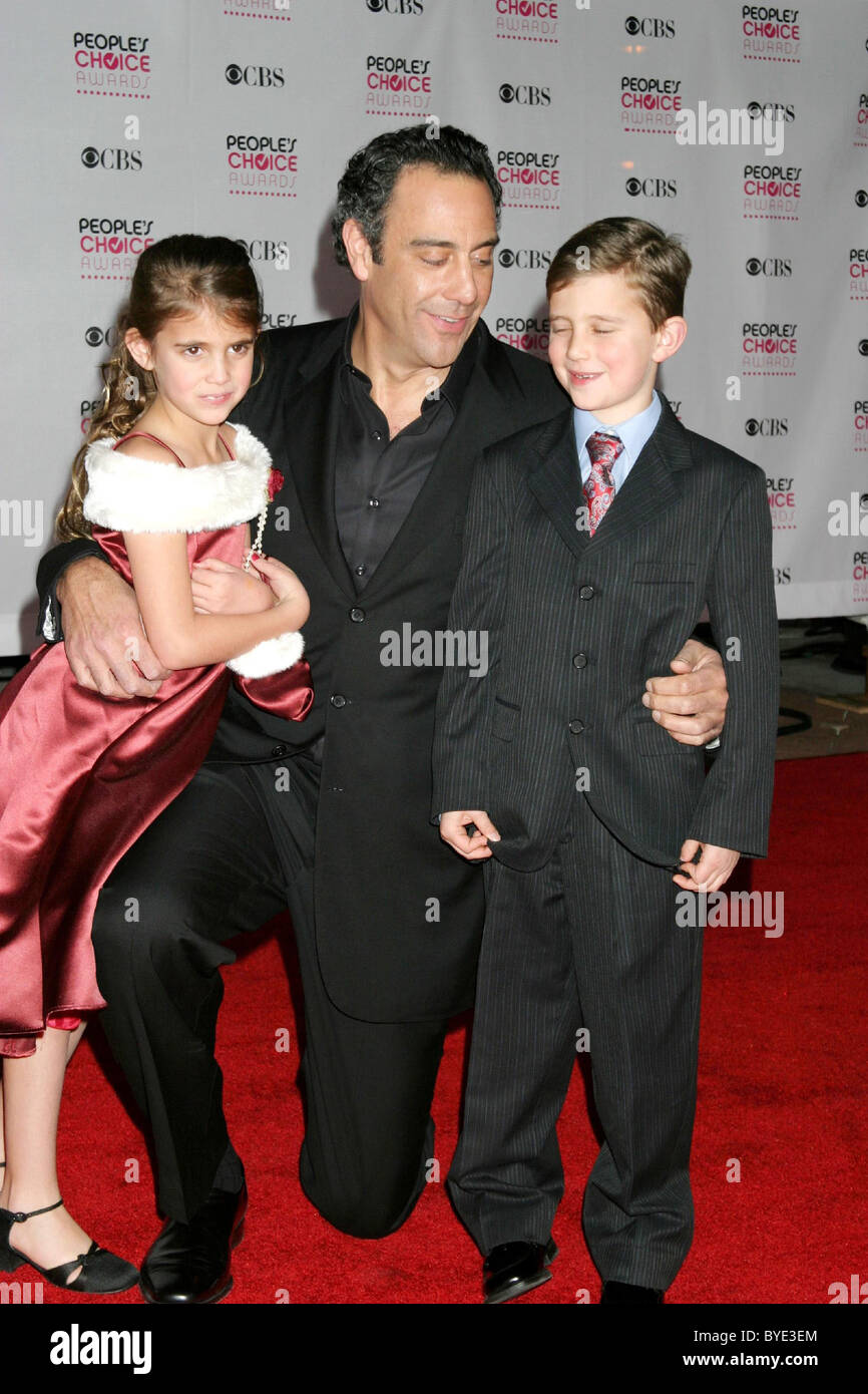 Brad Garrett with his children 2007 People's Choice Awards held at the ...