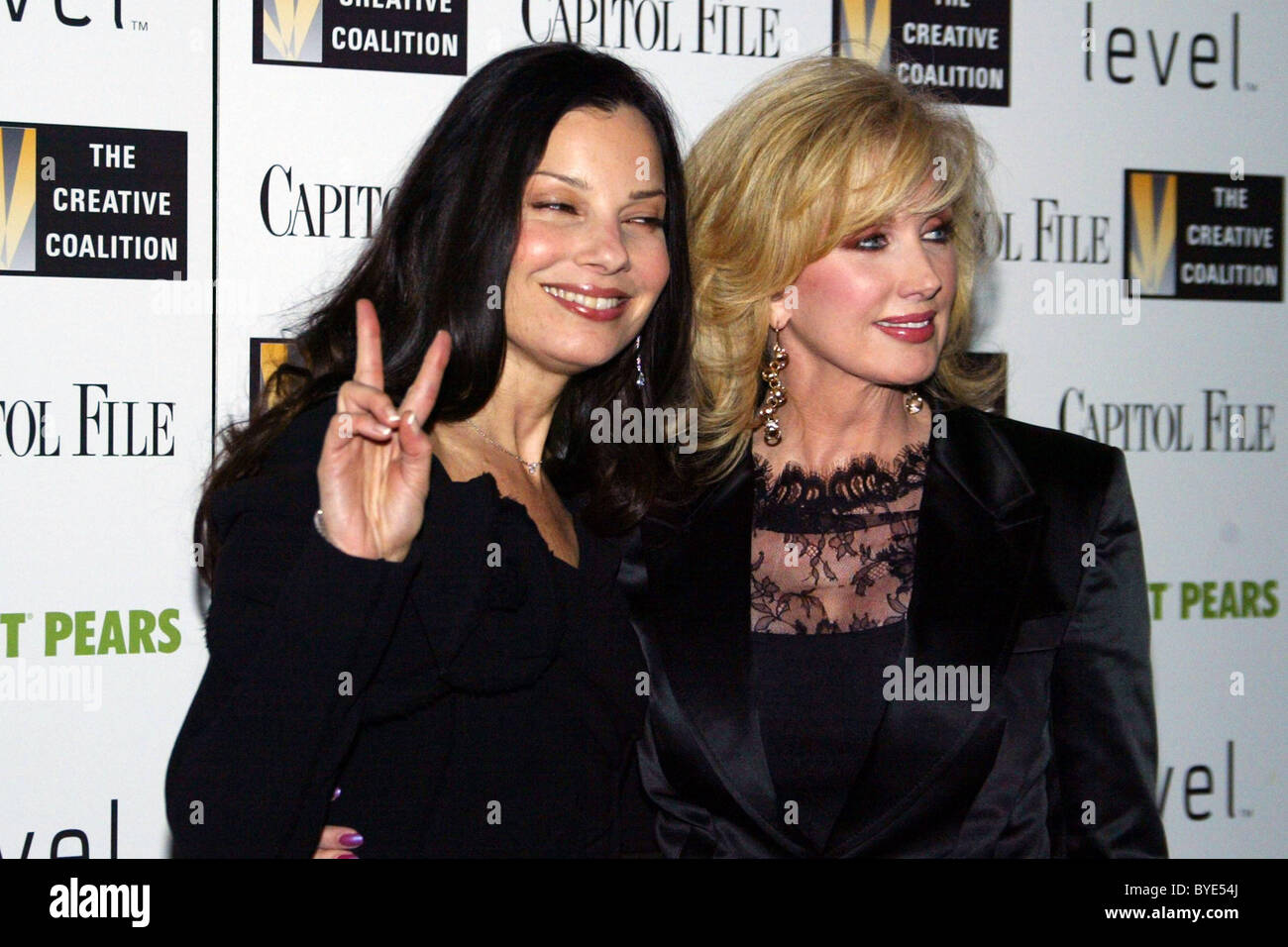 Fran Drescher and Morgan Fairchild The Creative Coalitions hosts a ...