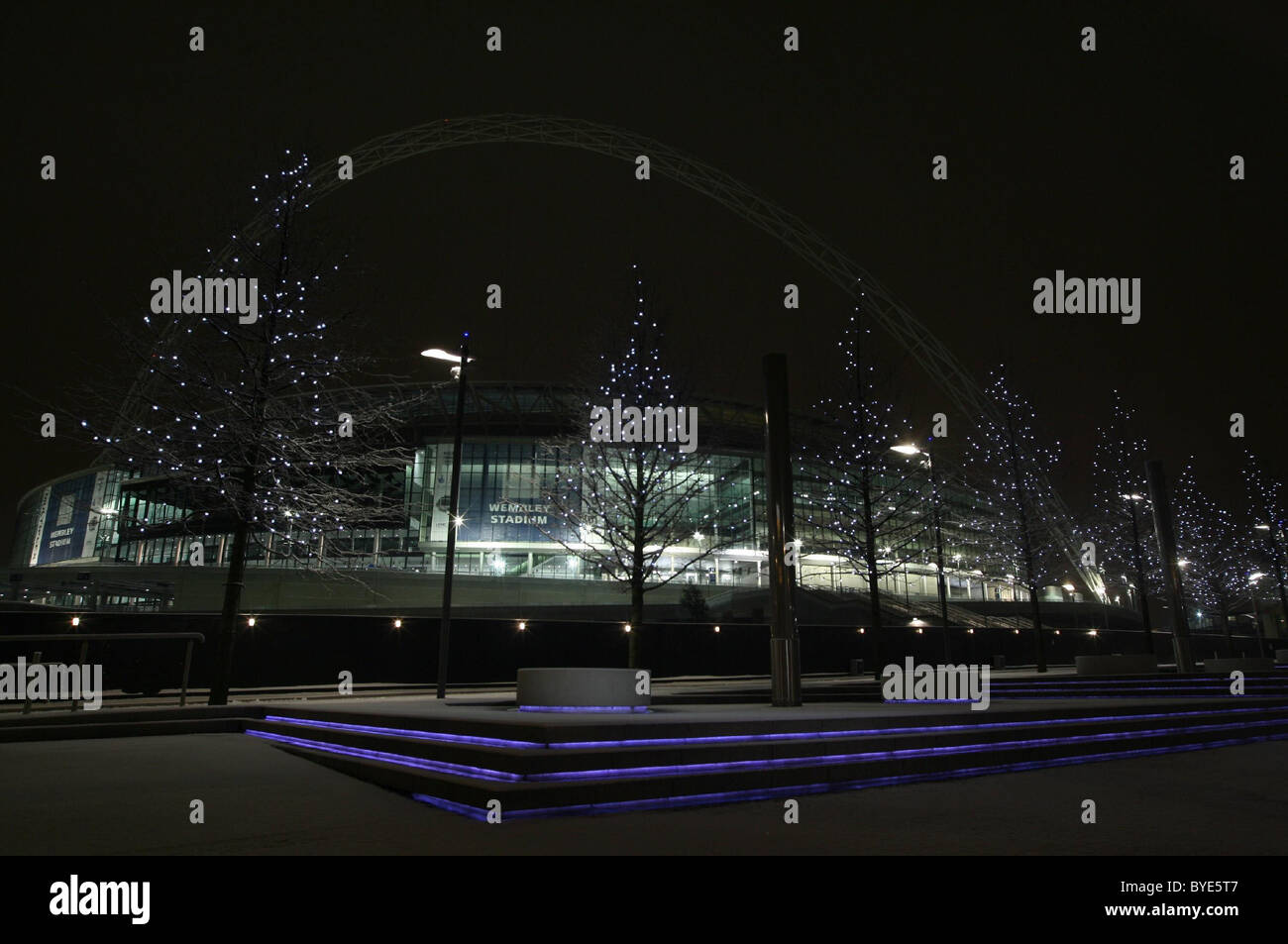Wembley Stadium covered in snow this morning Lonon, England - 24.01.07 ...