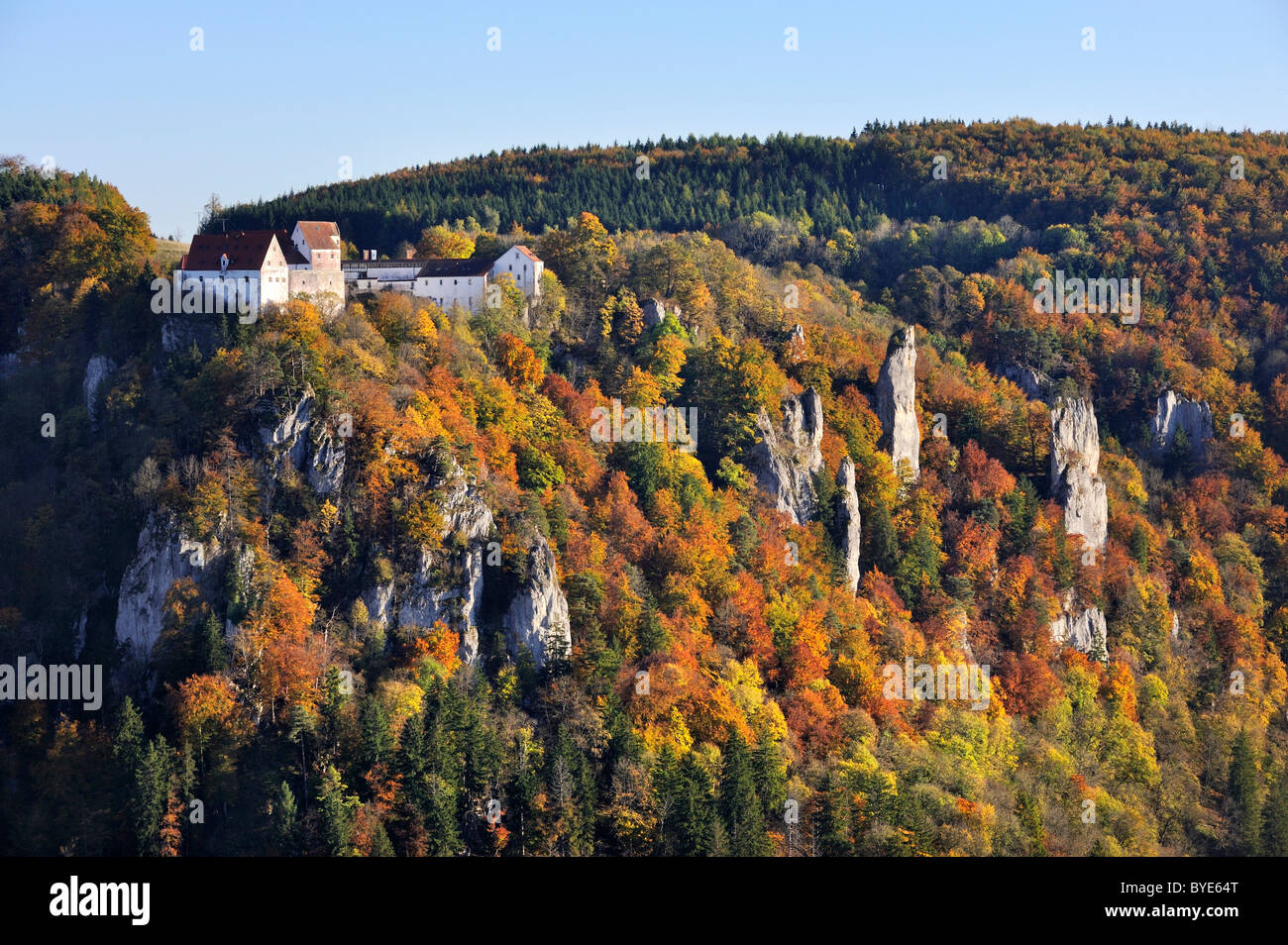 Burg Wildenstein Castle near Leibertingen in the Upper Danube Valley ...