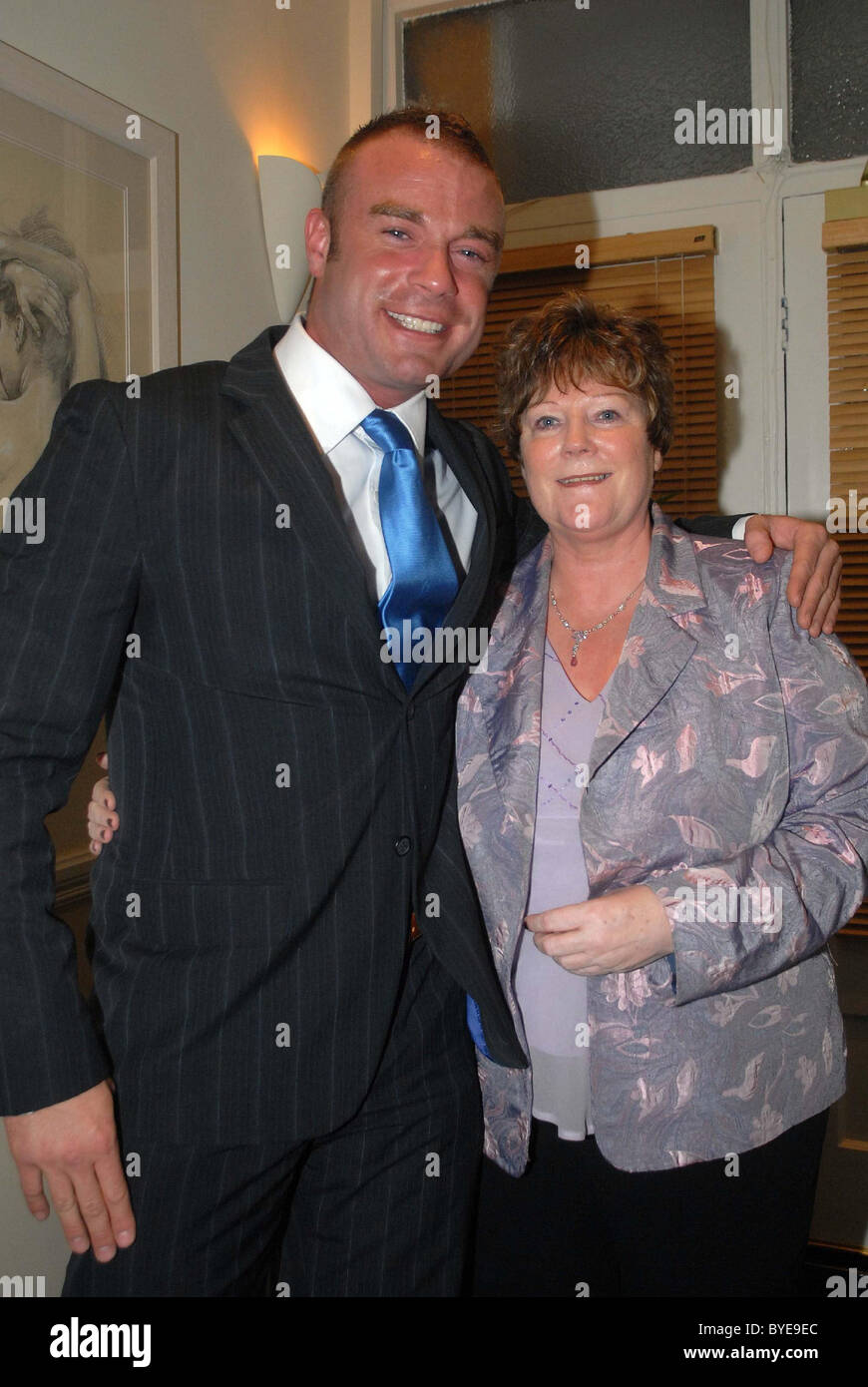 Fran Cosgrove and his mother Betty Cosgrove at his mother's beauty ...