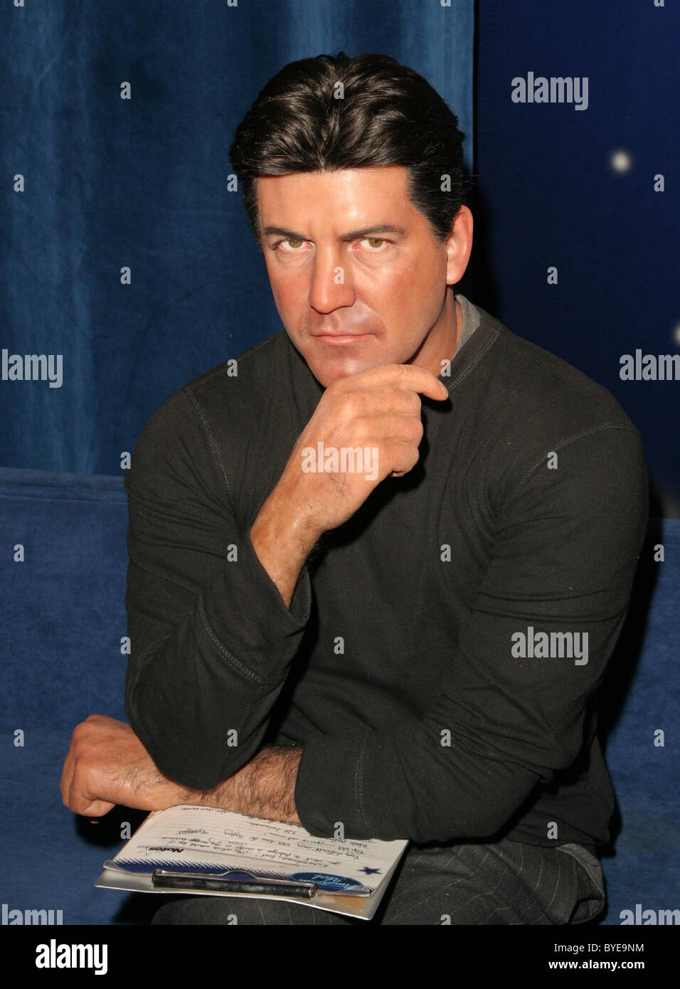 Simon Cowell unveiling of American Idol wax work models at Madame ...