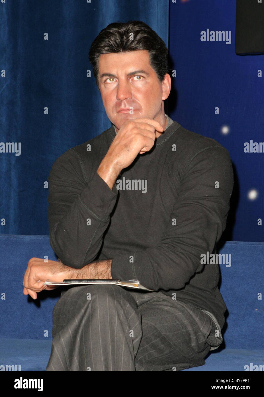 Simon Cowell unveiling of American Idol wax work models at Madame ...