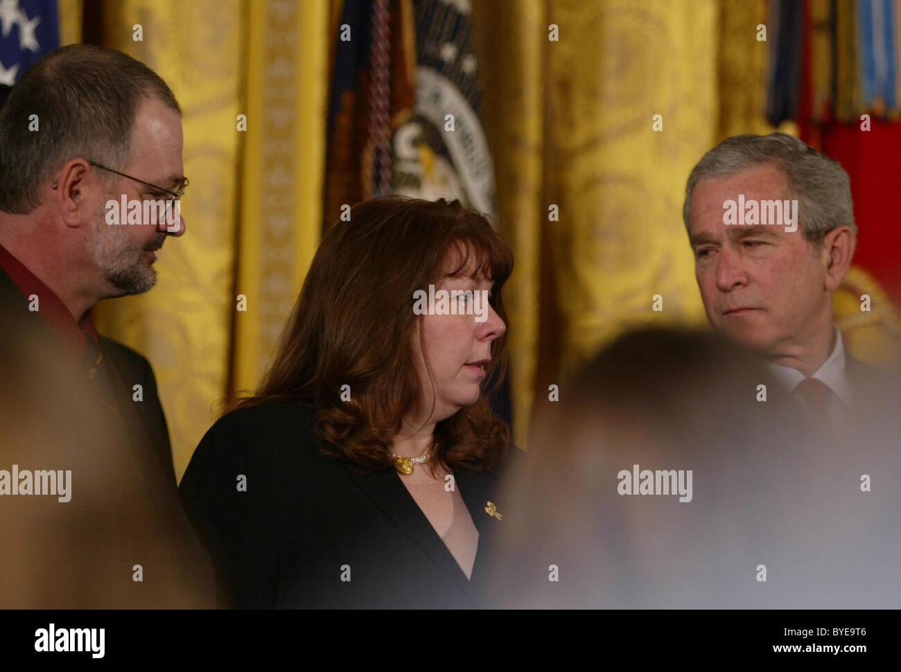 President George W. Bush with Dan Dunham and Debra Dunham (parents of ...