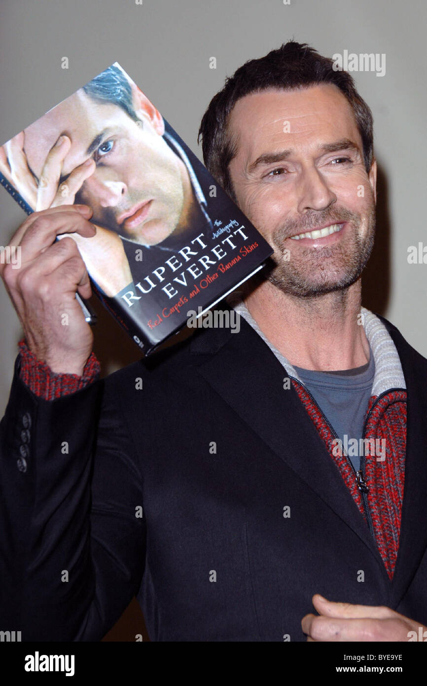 Rupert Everett signs copies of his new autobiography 'Red Carpet and ...