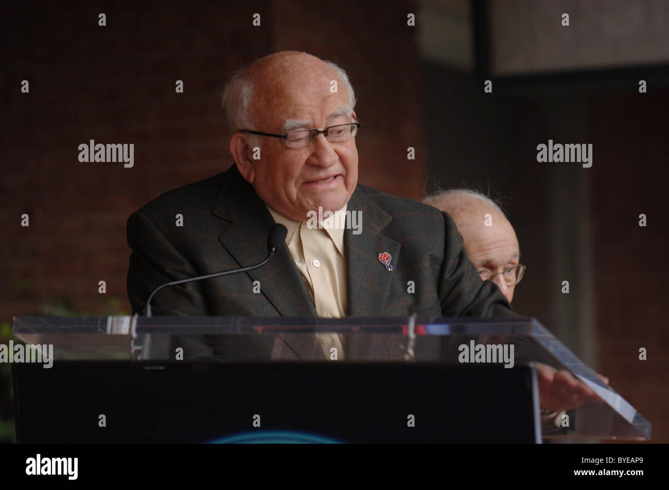 Ed Asner at T.V. Producer David Gerber honored with Star on the ...