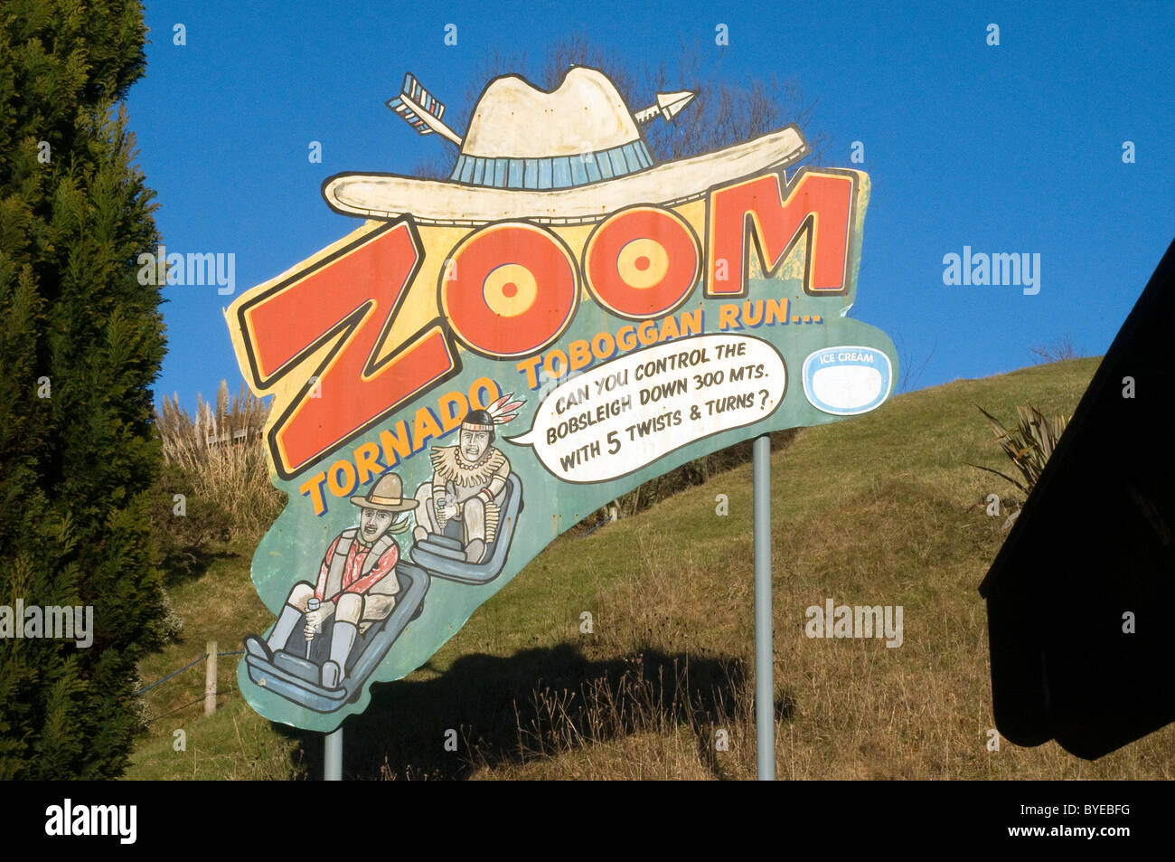 Zoom ride at Woodlands Stock Photo - Alamy