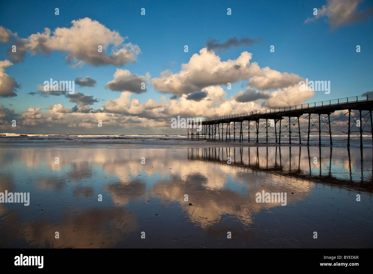 Victorian pier saltburn sea in hi-res stock photography and images - Alamy