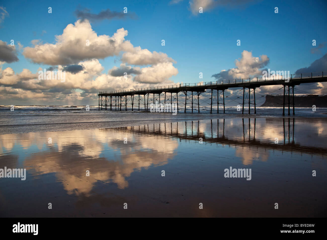 Victorian pier saltburn sea in hi-res stock photography and images - Alamy