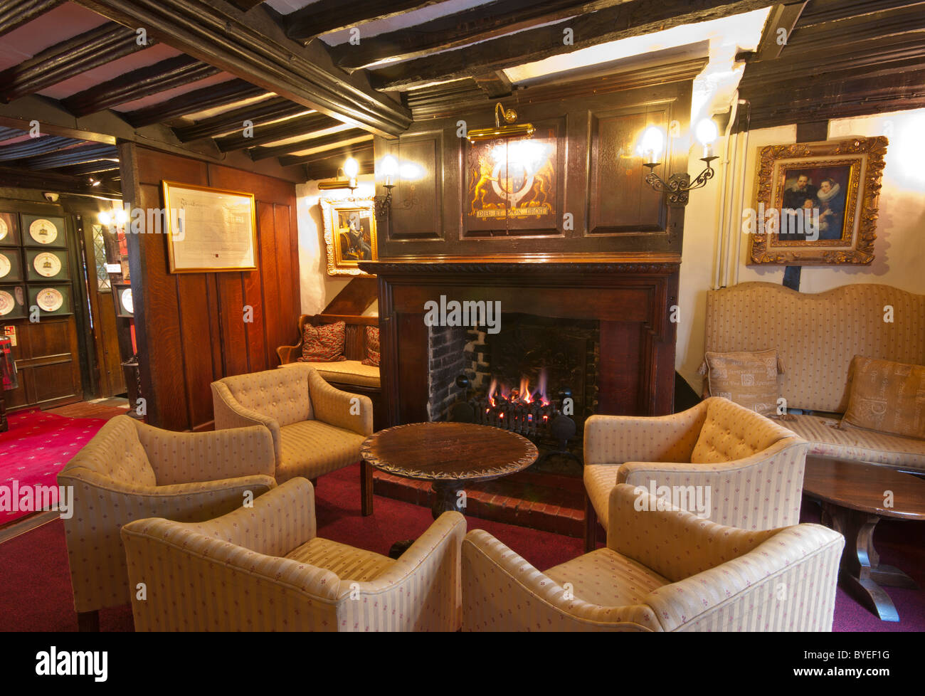 Lounge Inside The Mermaid Inn Mermaid Street Rye East Sussex England ...