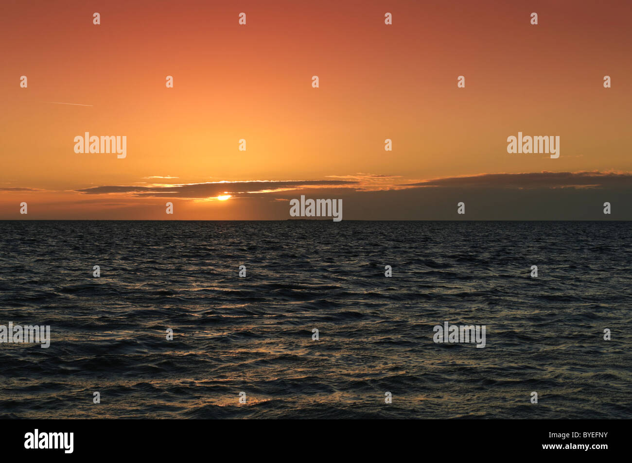 Sun setting over Clearwater Beach Florida USA Stock Photo - Alamy