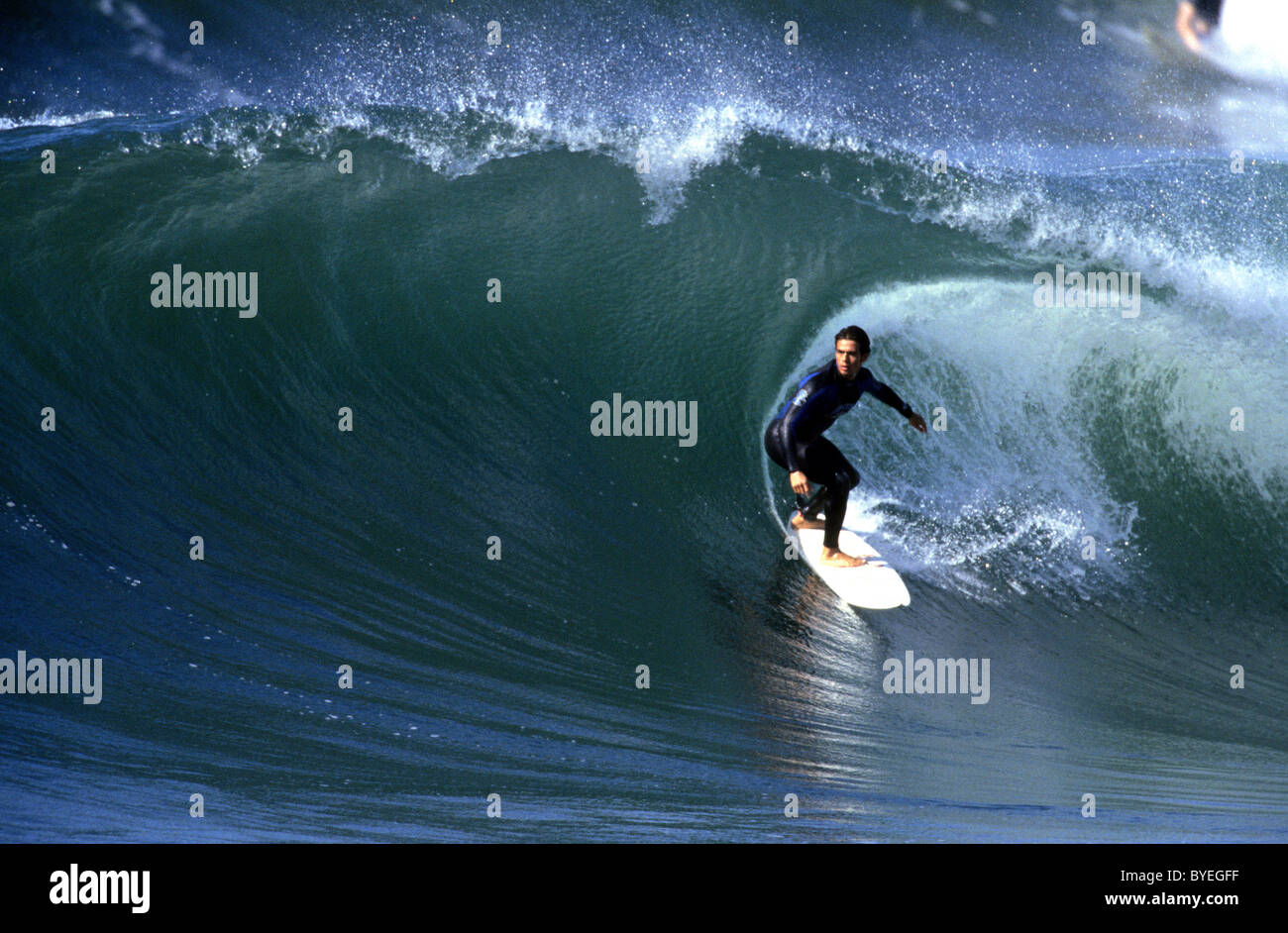 South Africa, Kwazulu Natal Province, Durban, surfing. Victor Ribas ...
