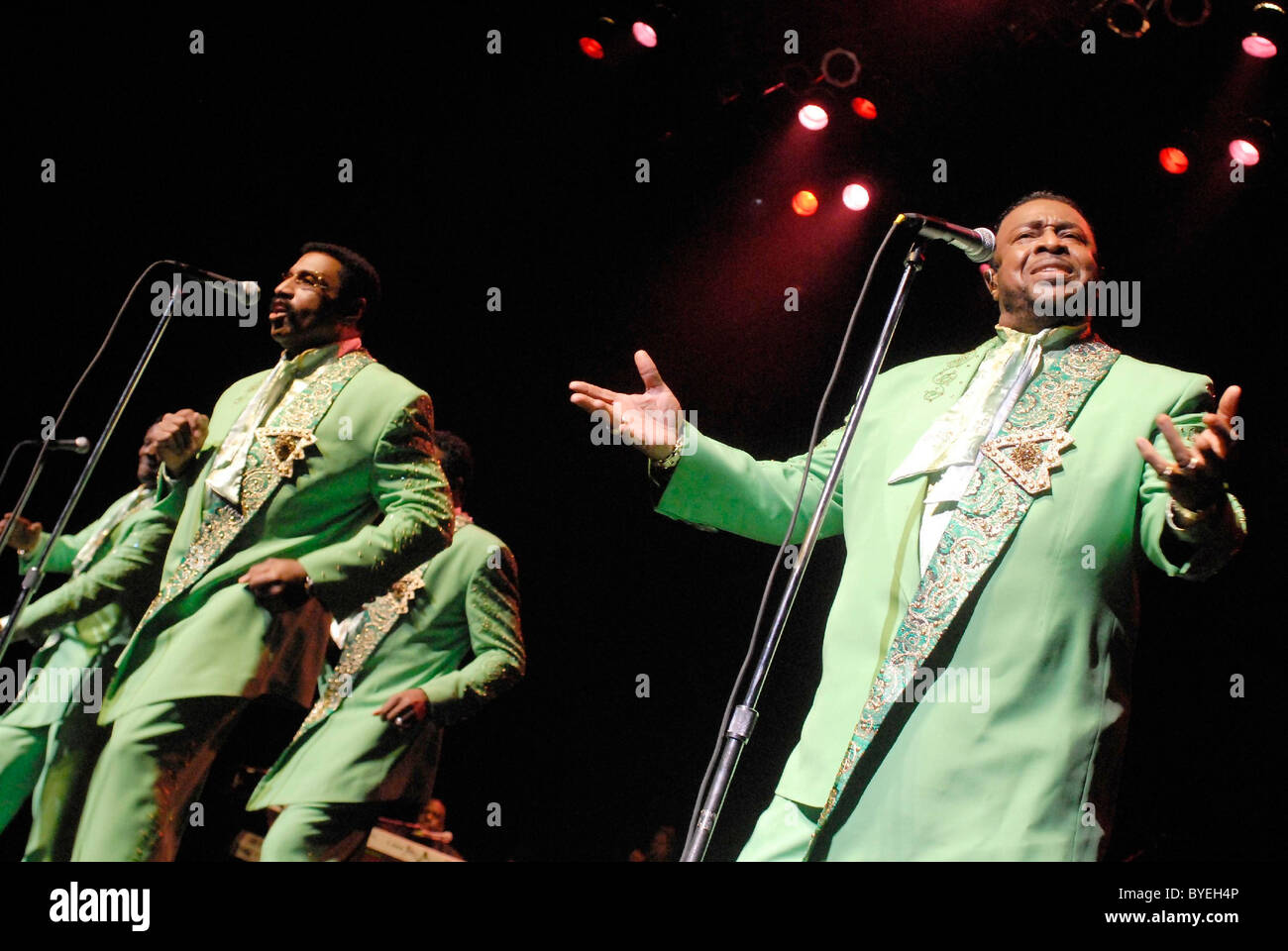 The Temptations performing live at the Gibson Amphitheatre. Hollywood ...