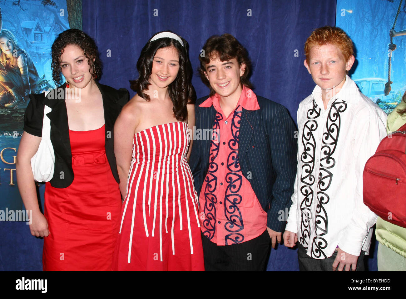 Left to Right: Devon Wood, Isabelle Rose Kircher, Cameron Wakefield and ...