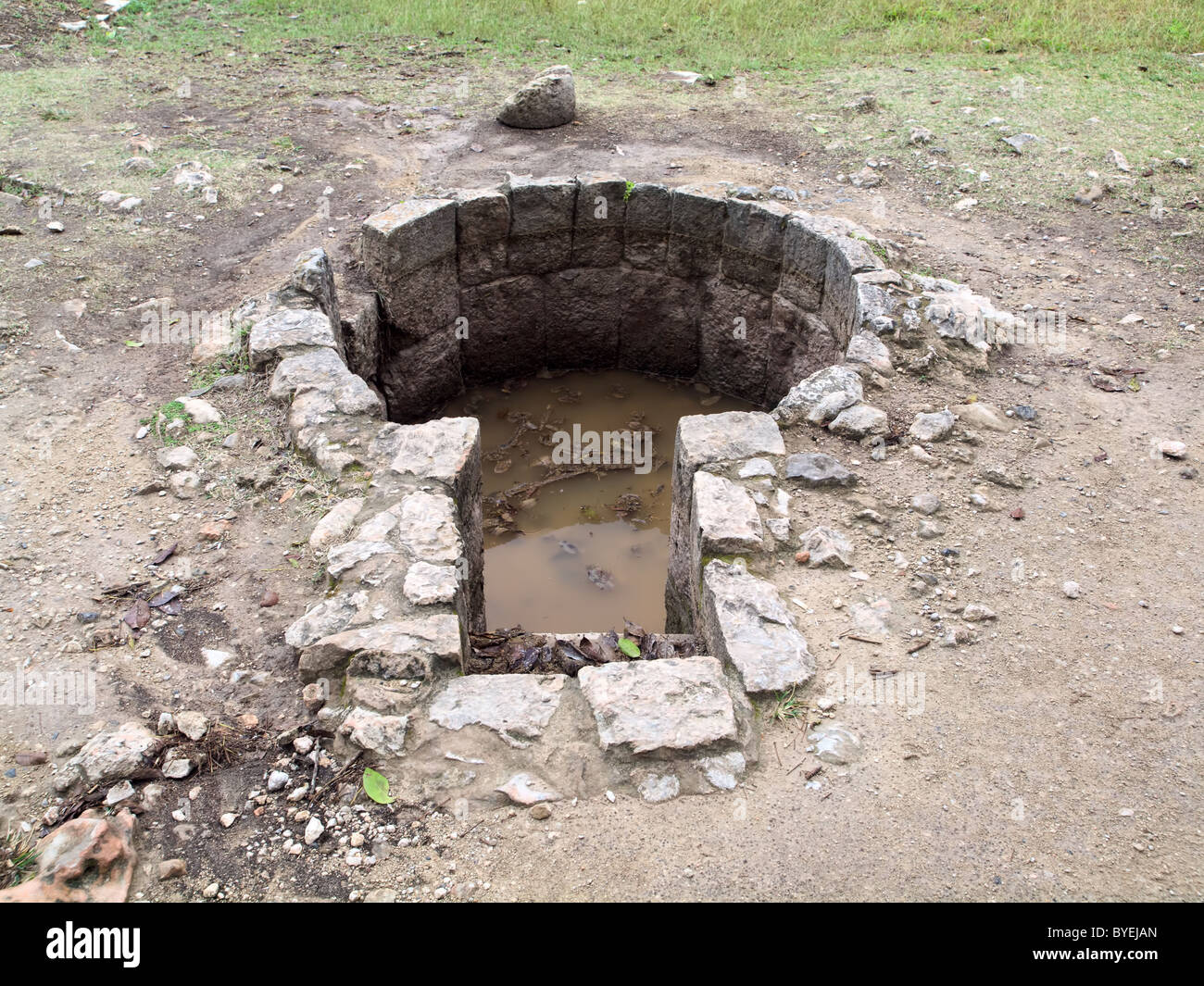 The sacred well of the ancient Mayan at Chichen Itza, Mexico Stock ...