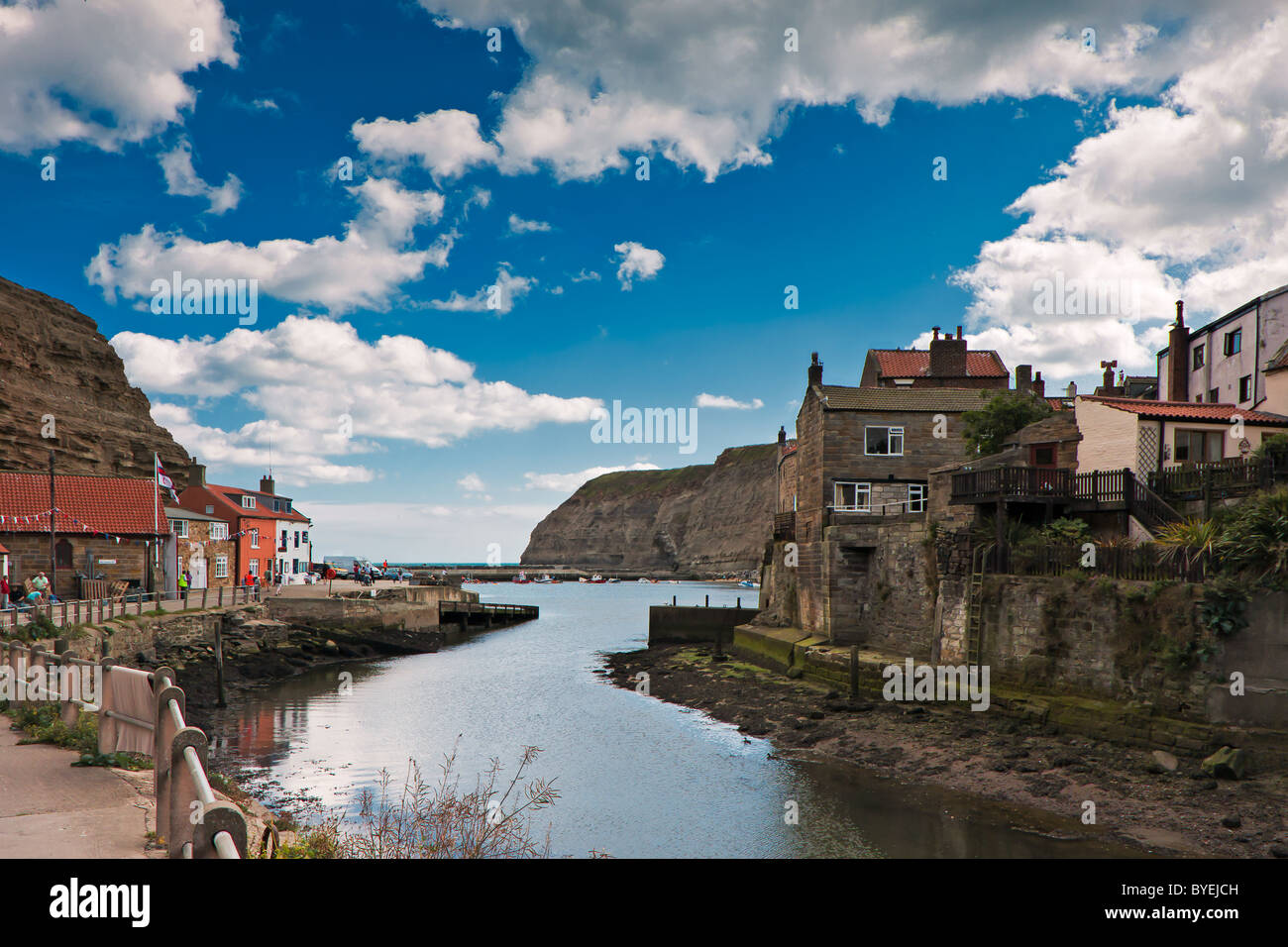 View of Staithes Stock Photo - Alamy