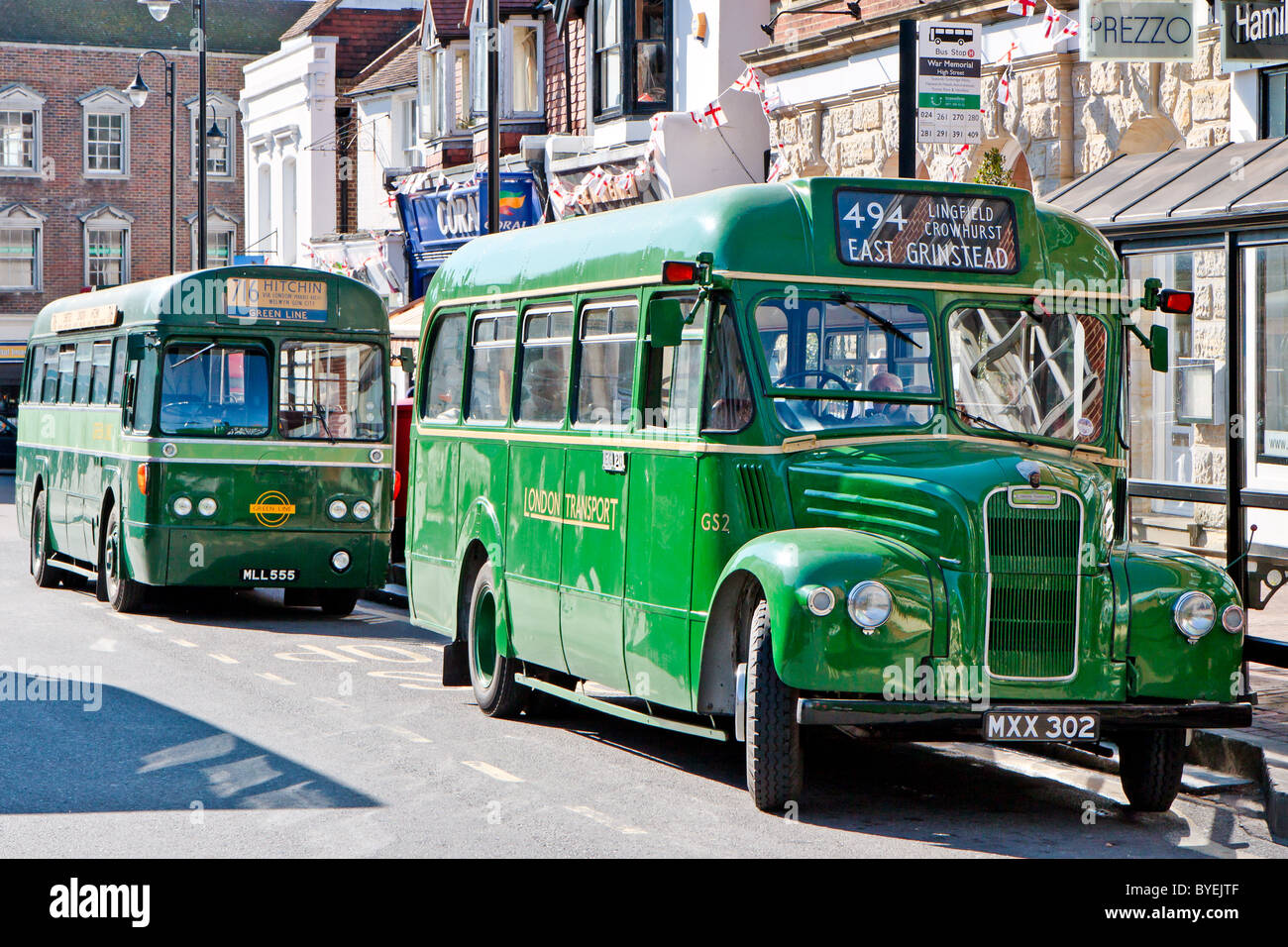 Vintage bus advertising hi-res stock photography and images - Alamy